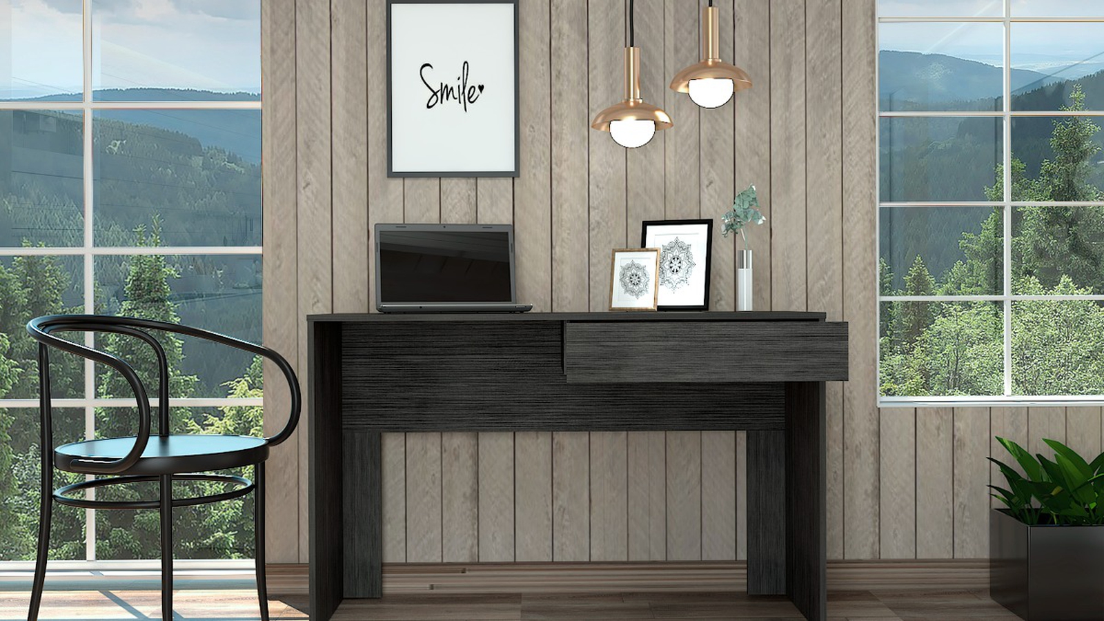 Tampa Computer Desk One Drawer