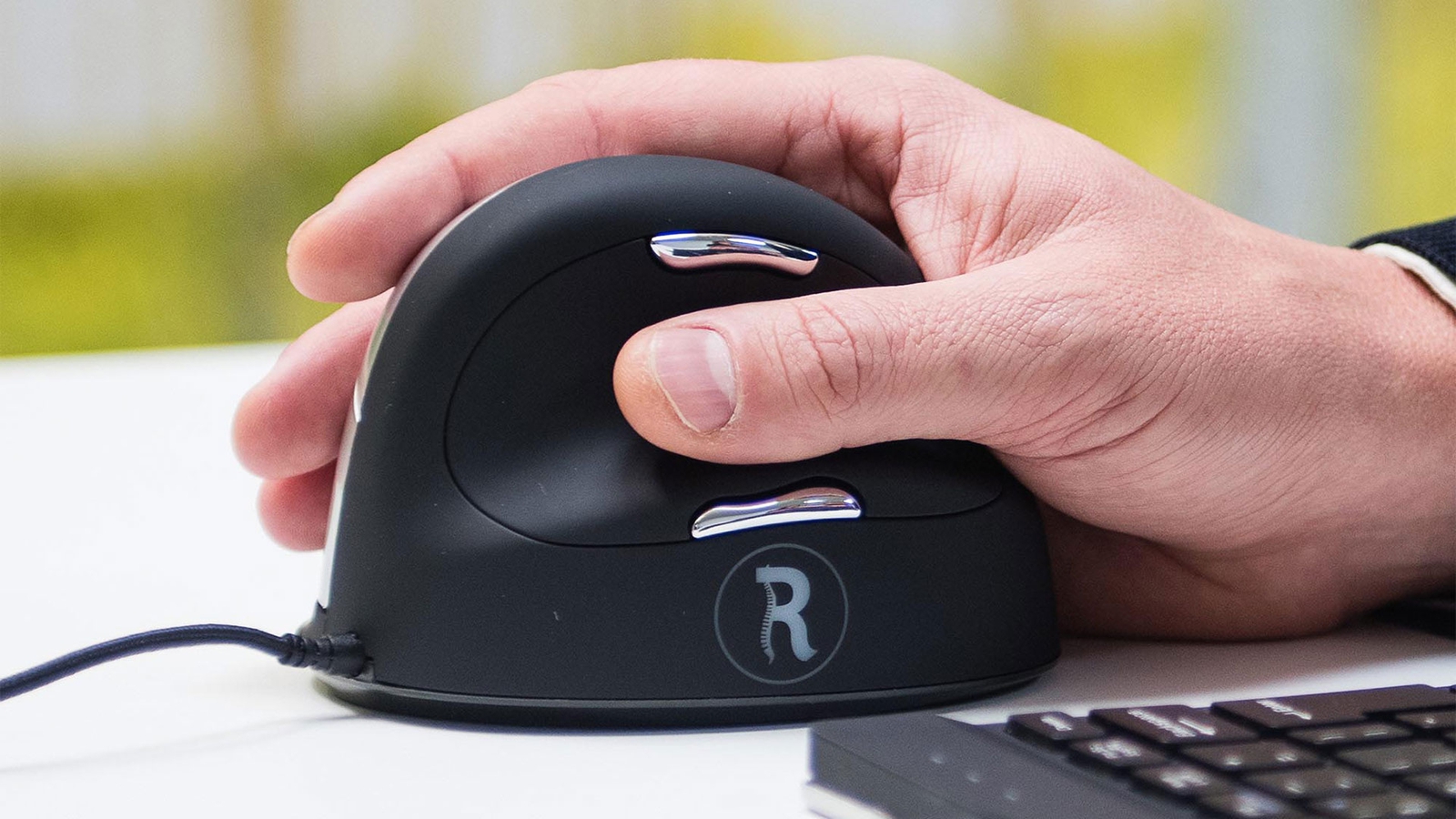 R-Go HE Wired Mouse is an ergonomic vertical mouse