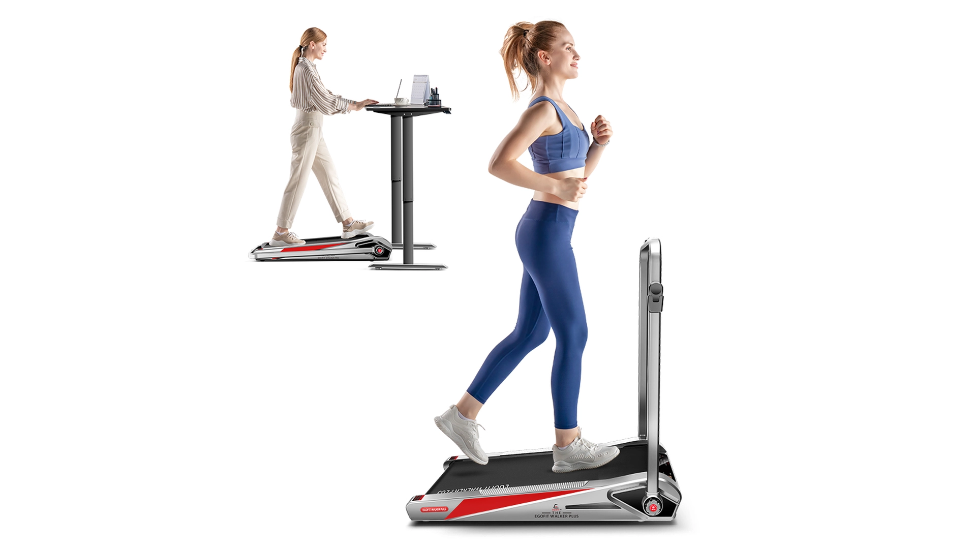 Egofit Foldable Walkingpad Under Desk Treadmill for Home & Office