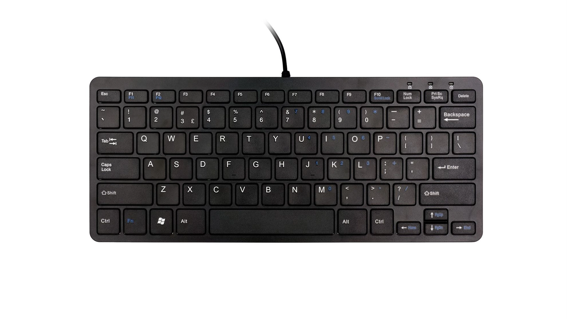 R-Go Tools Compact Keyboard, QWERTY (US), wired