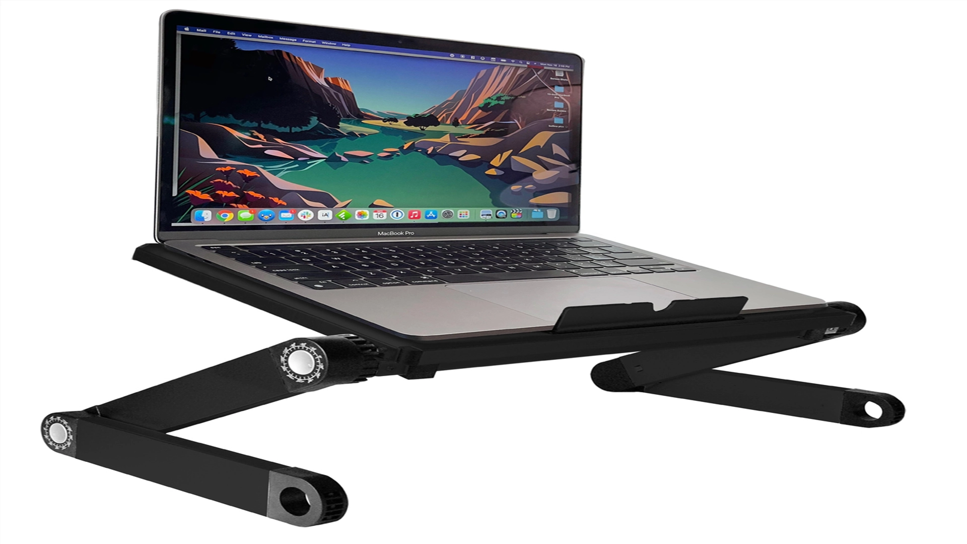 Super lightweight aluminum ergonomic laptop stand