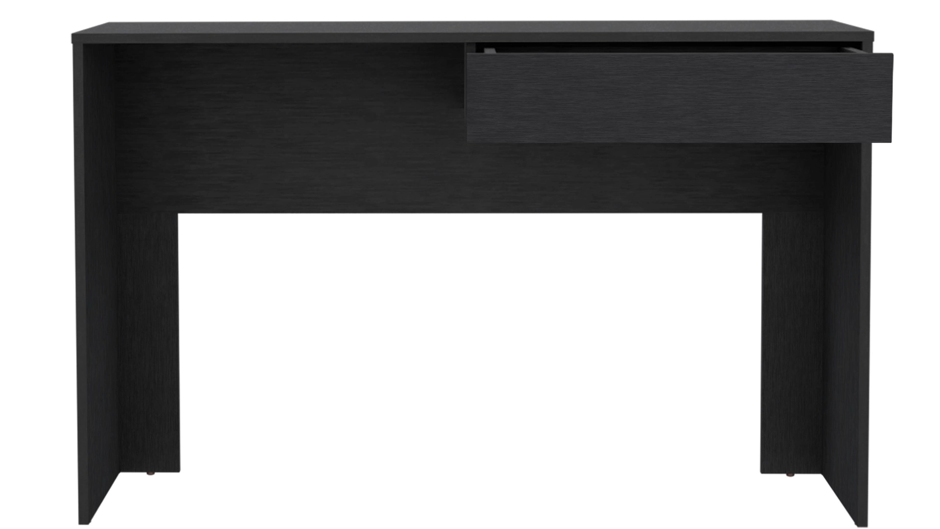 DEPOT E-SHOP Acanto 1 Drawer Writing Computer Desk, Black -Office