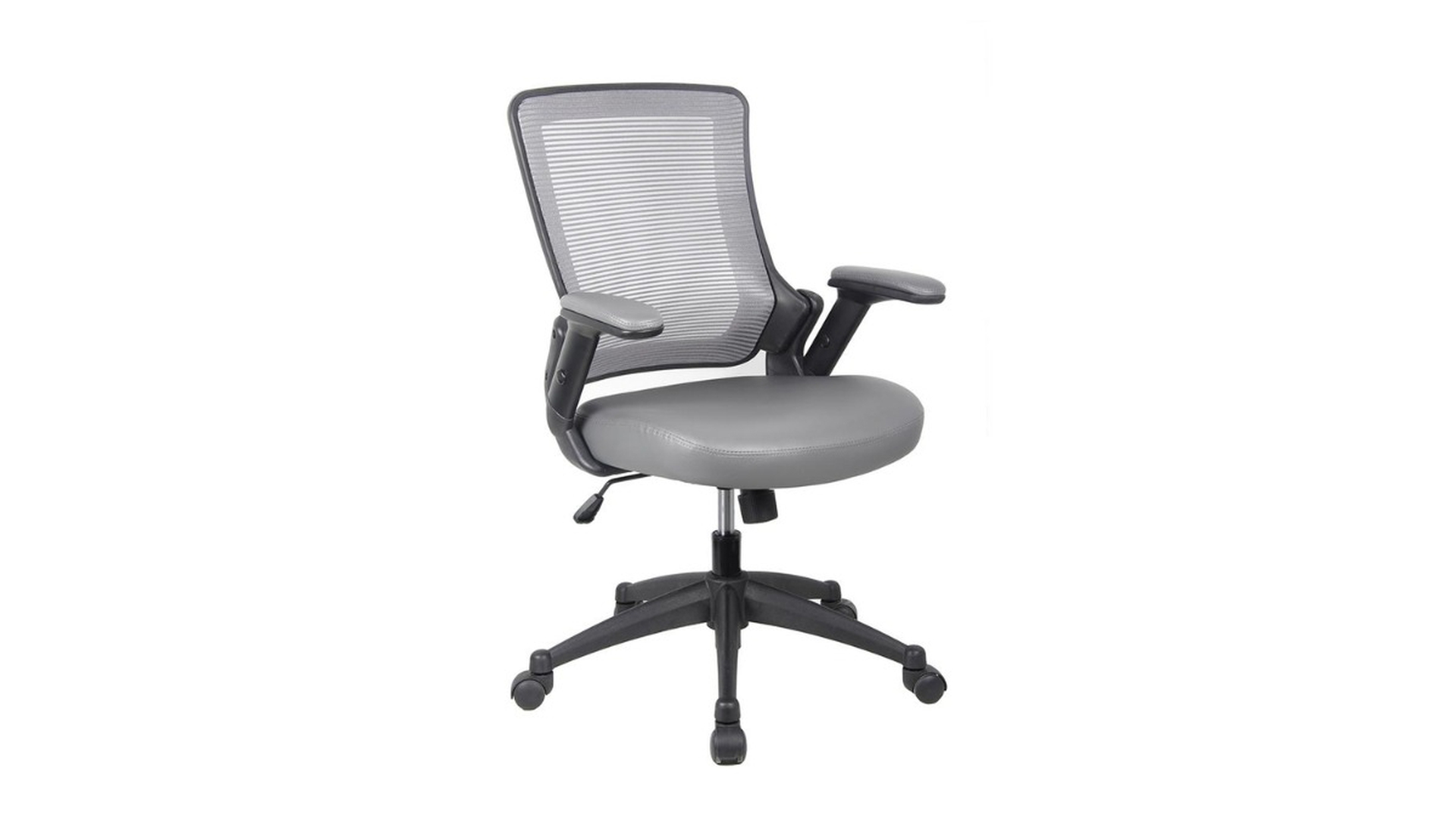 Trio Supply House Mid-Back Mesh Task Chair: Flip Up Arms