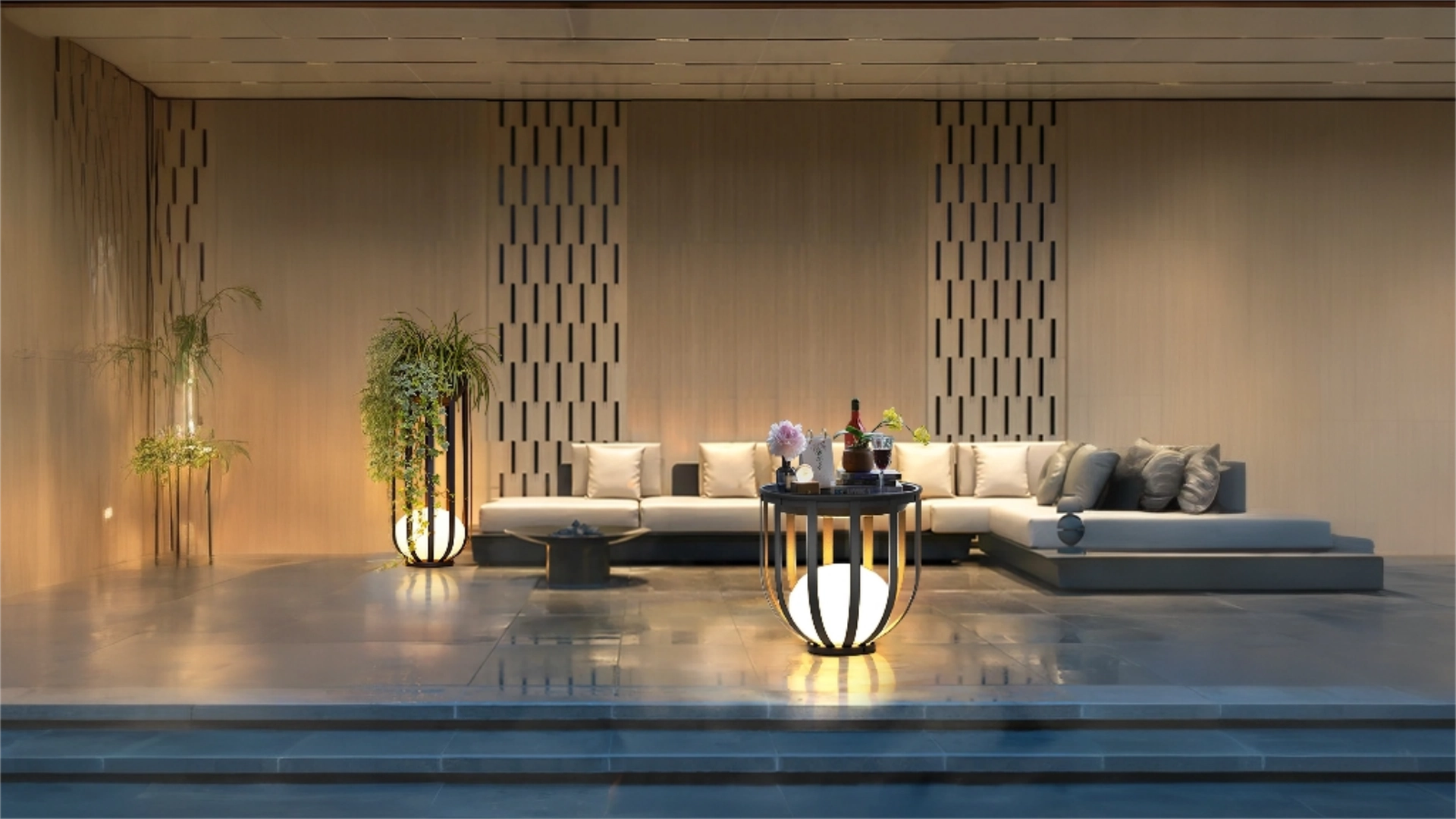 Solar Glow: Outdoor LED Plant Stands Set