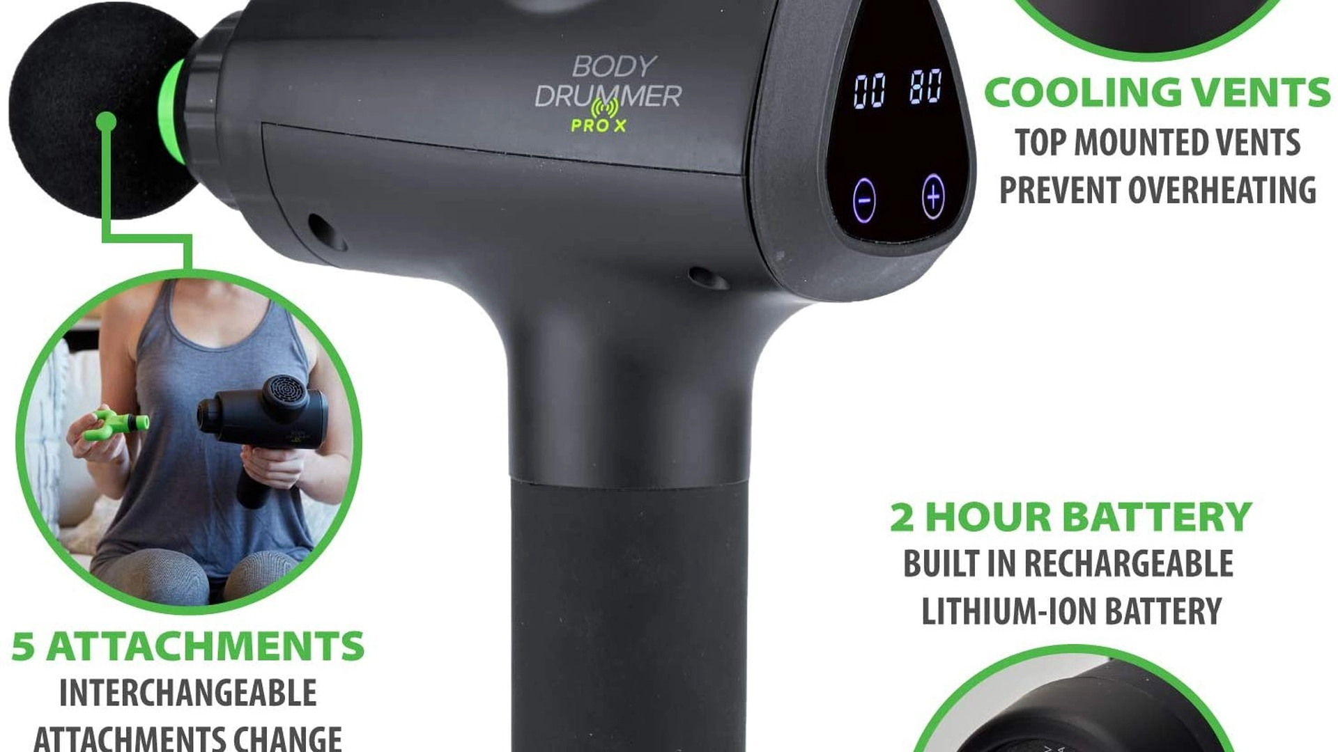 PMT Body Drummer Pro X Percussion Massage Gun