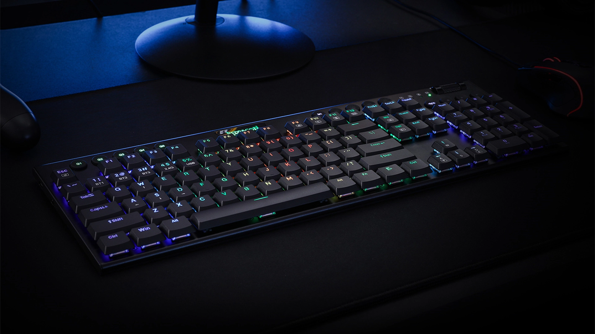 Redragon K618 Horus Wireless RGB Mechanical Keyboard USB-C BT 3.0/5.0