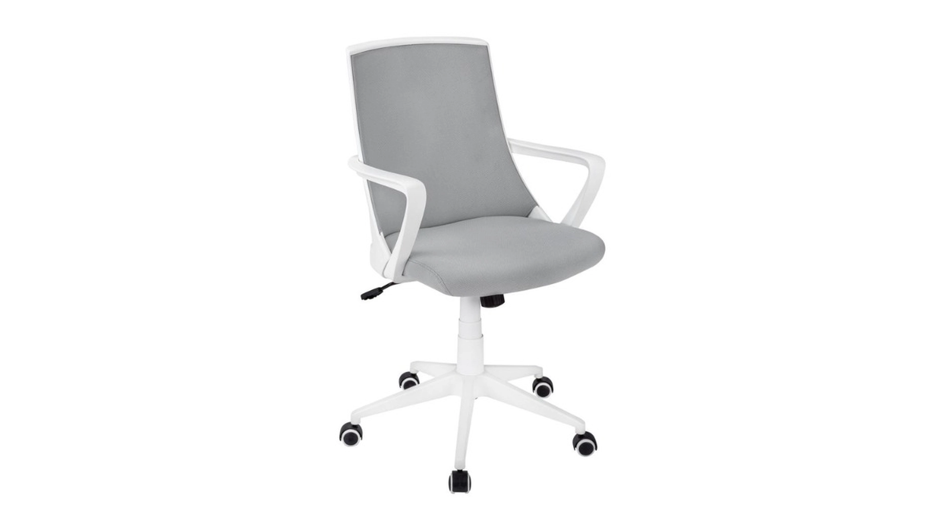 Trio Supply House White Grey Mesh: Multi-Position Chair