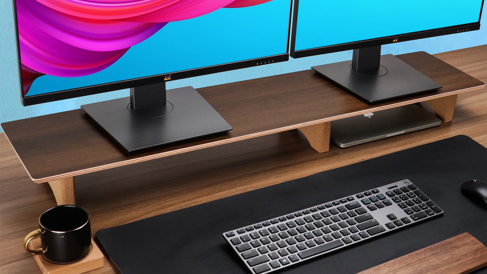 Aothia wooden desktop monitor stand riser