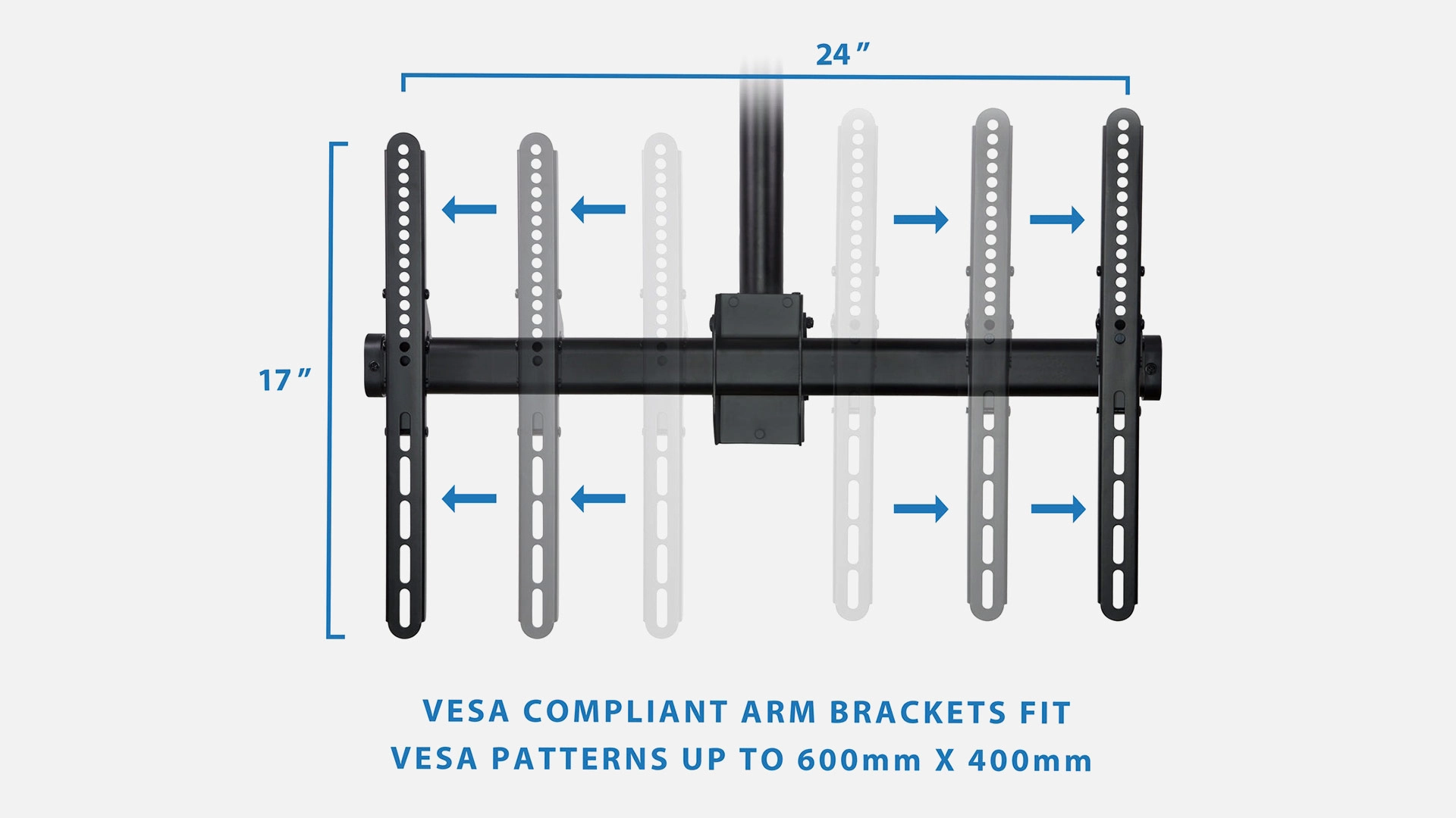 Mount-It! Full Motion Ceiling TV Mount