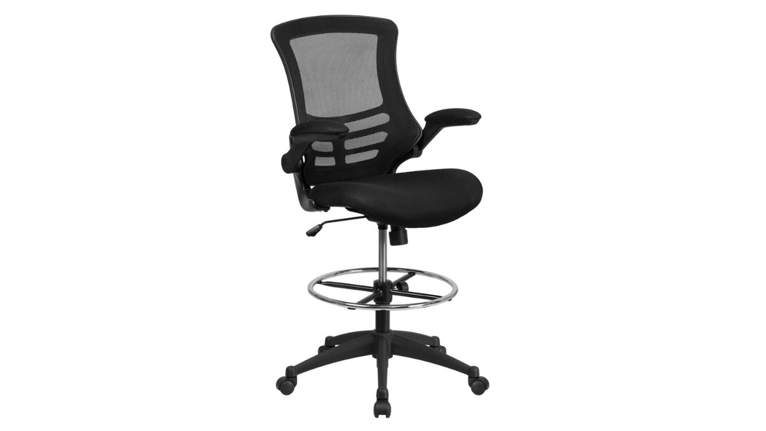Drafting chair with flip up arms store