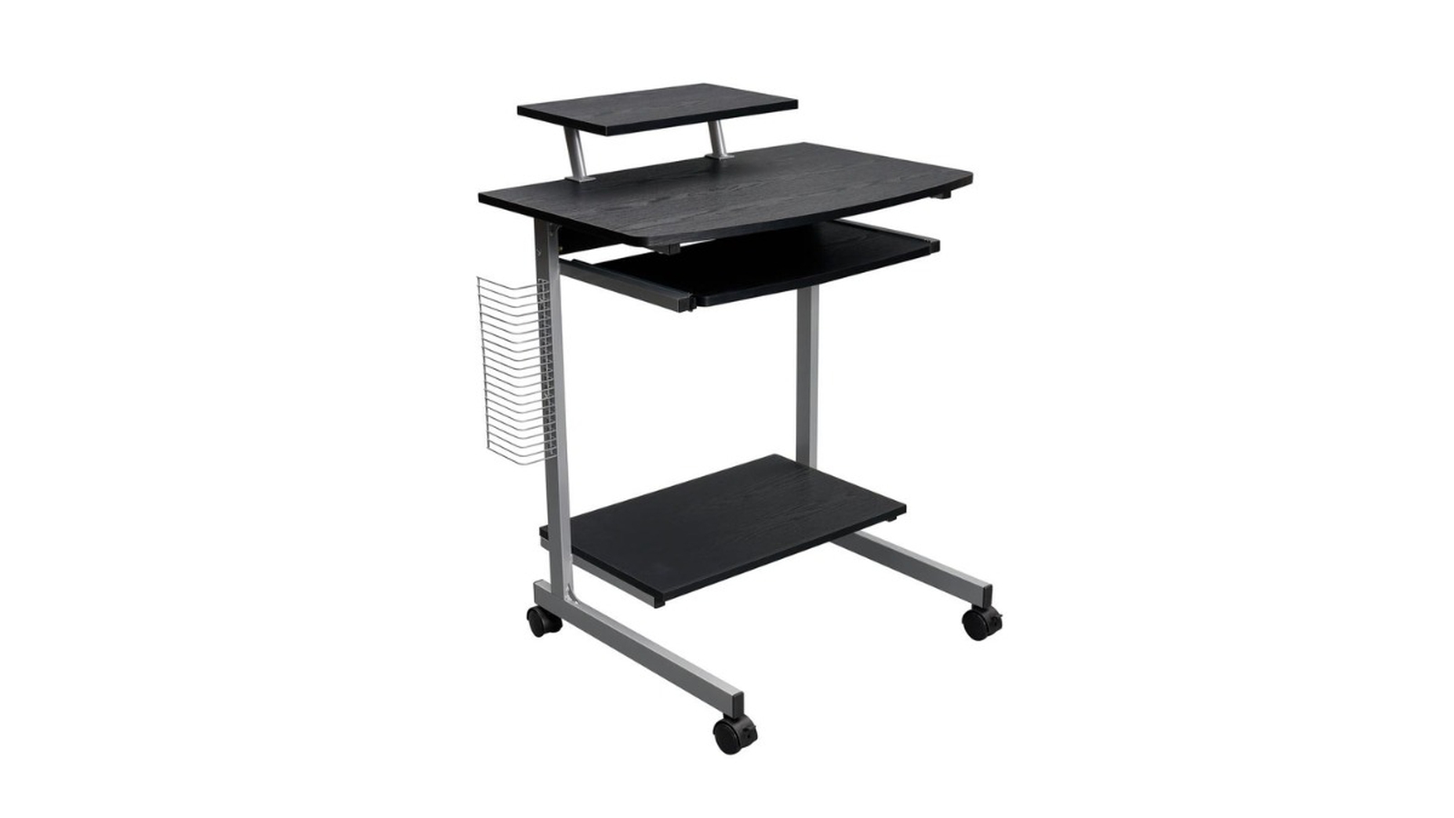 Compact Computer Cart With Storage