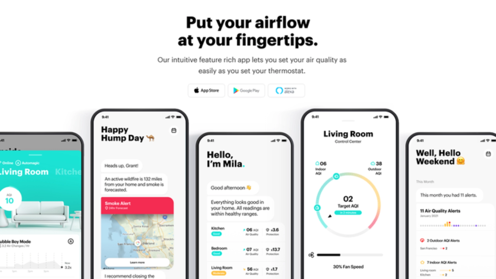 Mila Air Purifier, Overreactor Filter for VOC & Particles, HEPA 9.997%