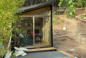 Backyard Gym Shed: Workout Oasis and Yoga Studio