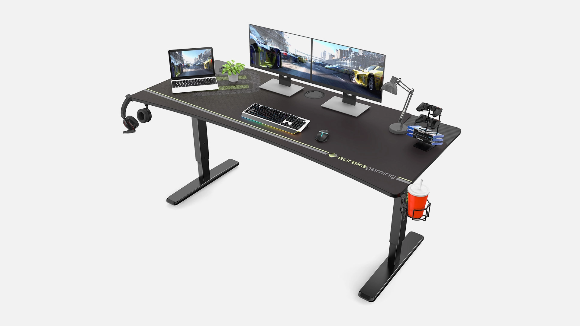 EUREKA Ergonomic Gaming Desk - IM63 Gaming Computer Desk