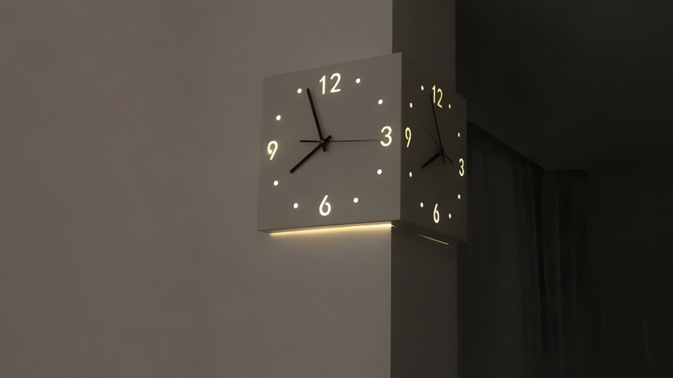 Elevate Your Home Decor with Our Minimalist Corner Clock