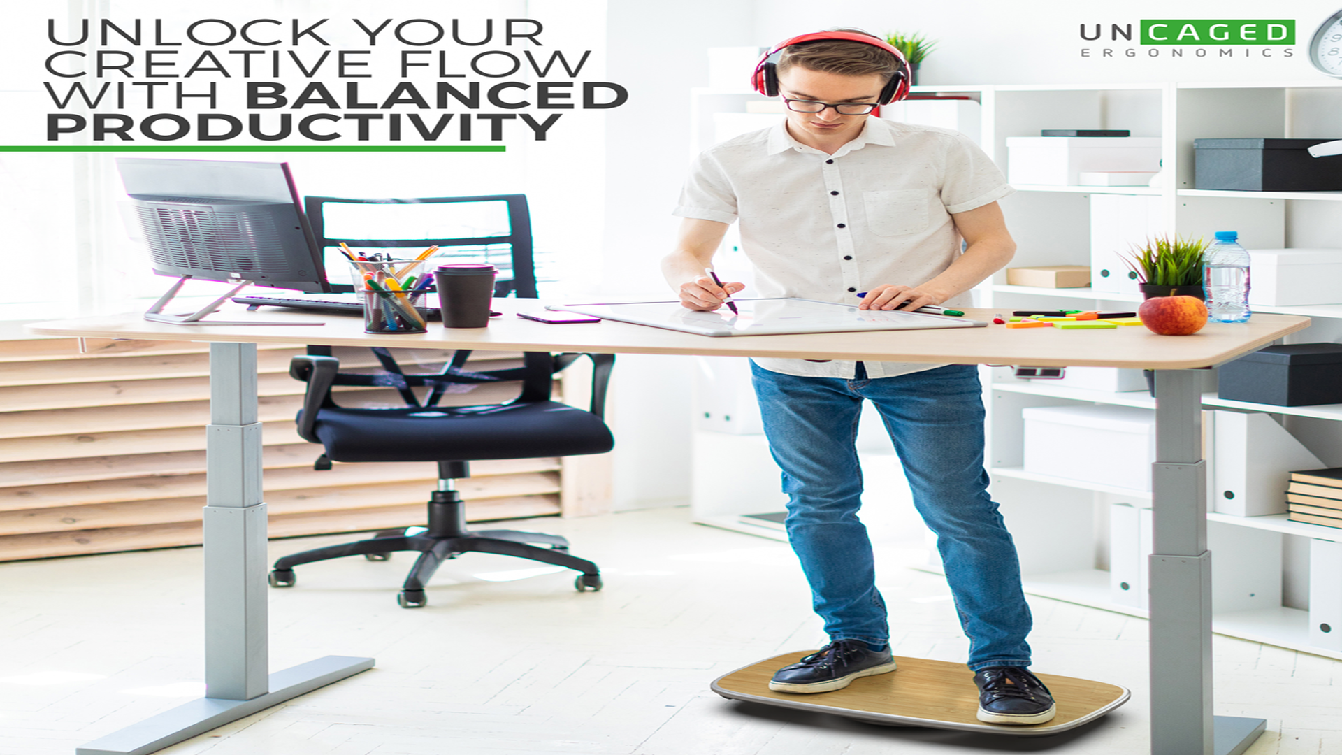 BASE+ Standing Desk Balance Board