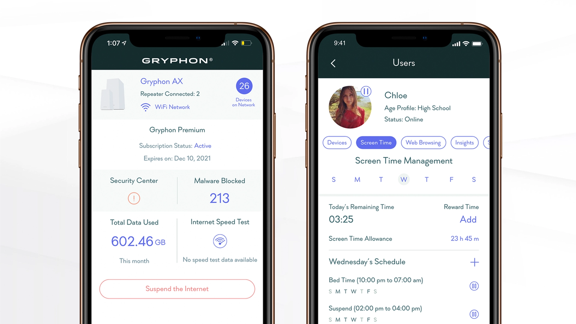 Gryphon® Guardian Mesh WiFi Router - Parental Control System