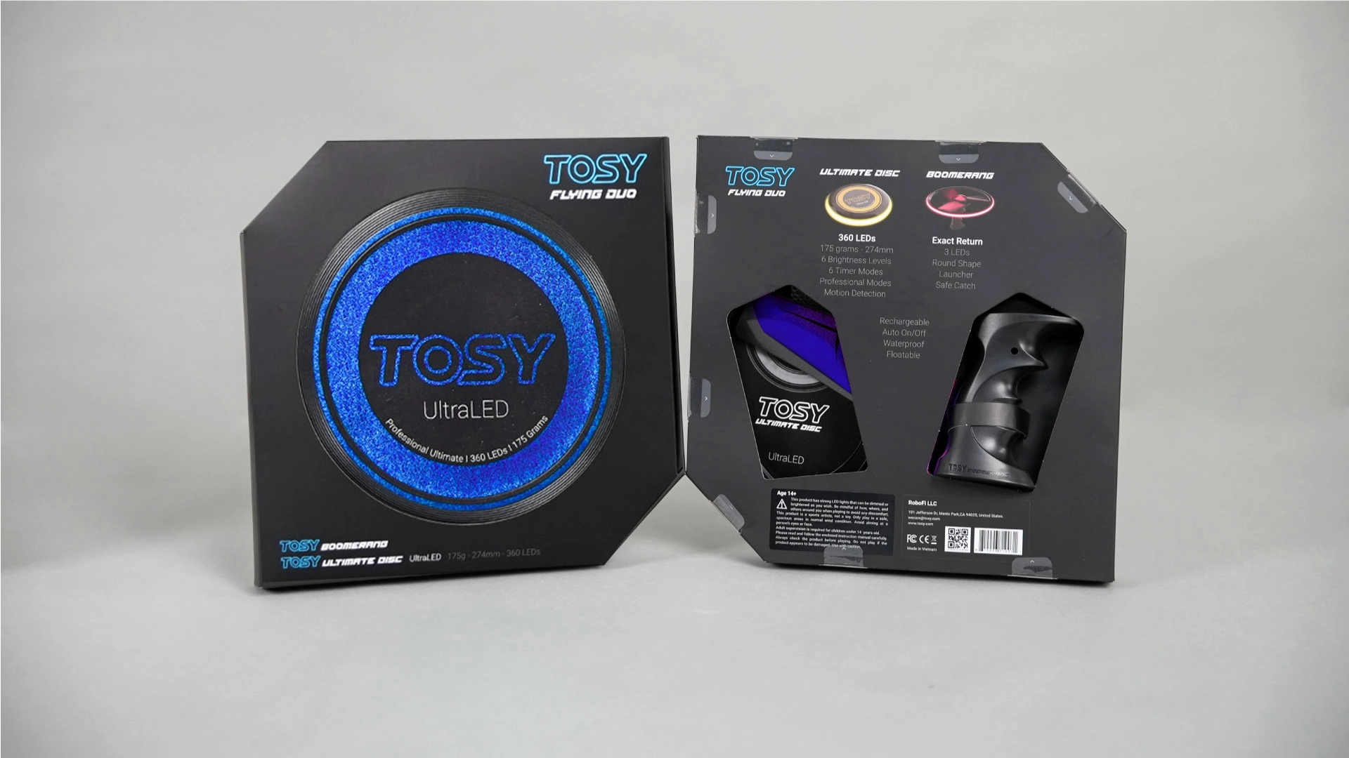 TOSY Flying Duo - Tosy Boomerang LED Flying Disc Golf