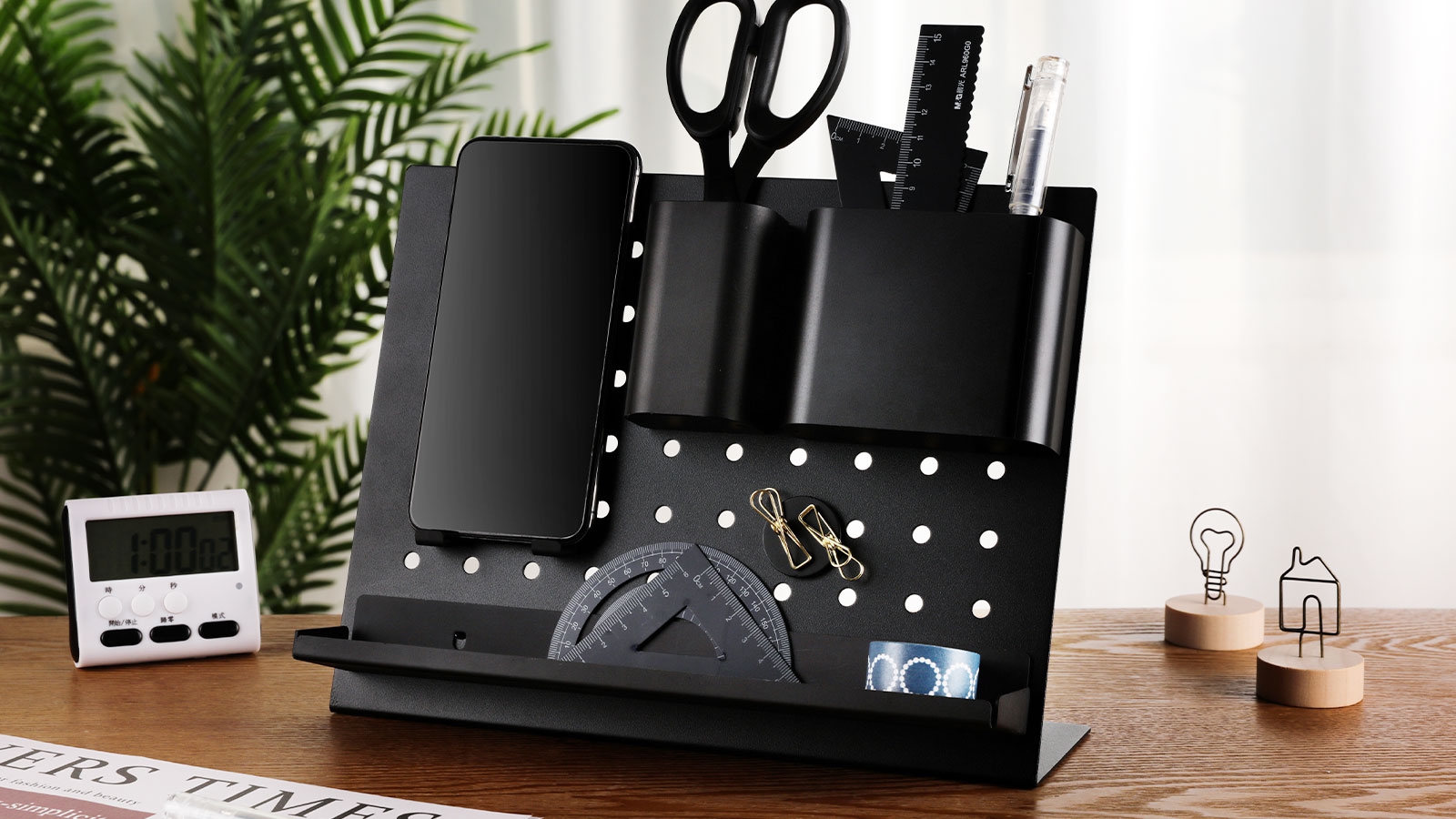 metal desk organizer with megnets