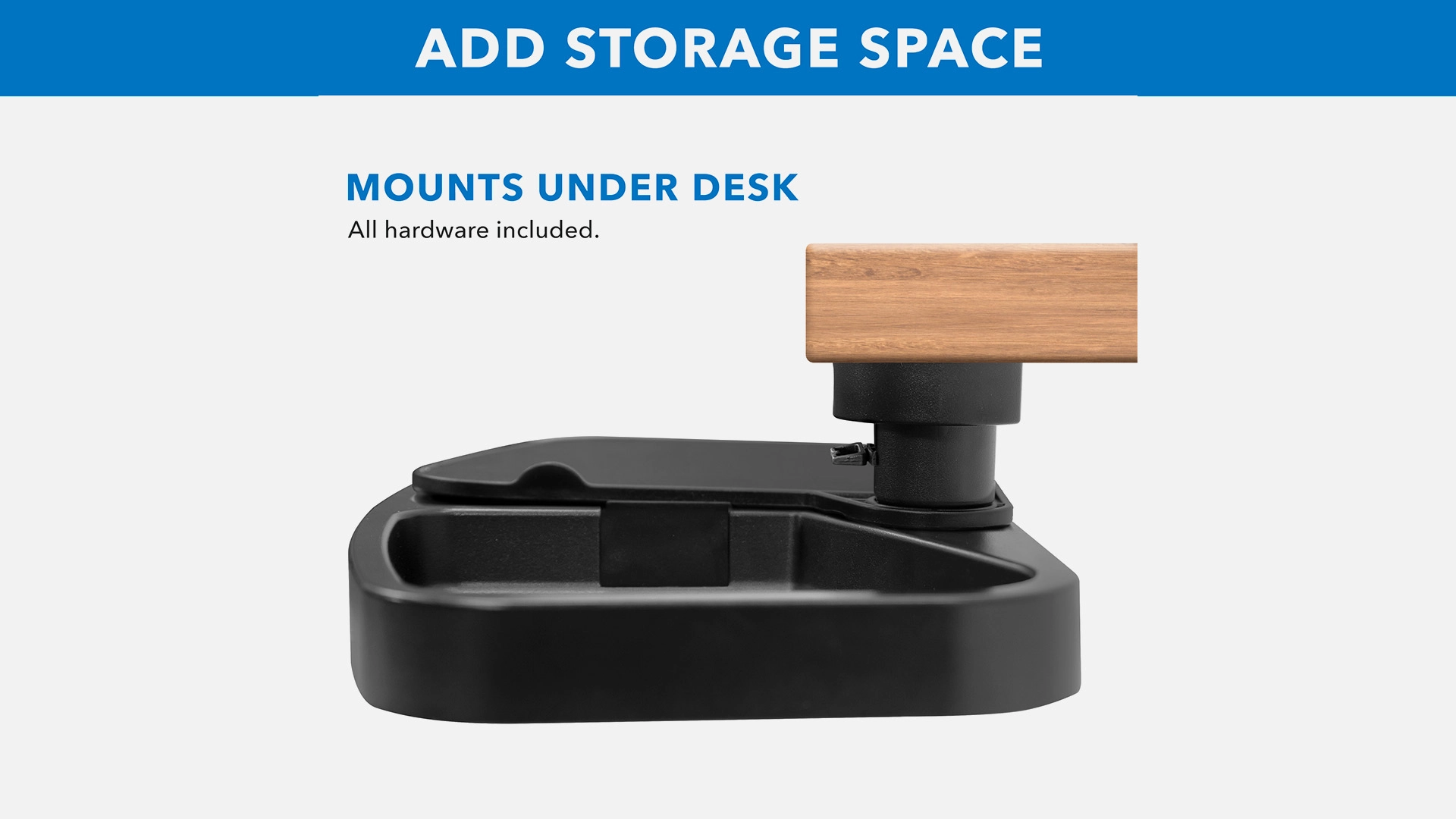 Mount-it! Under Desk Swivel Storage Tray with Mouse Pad