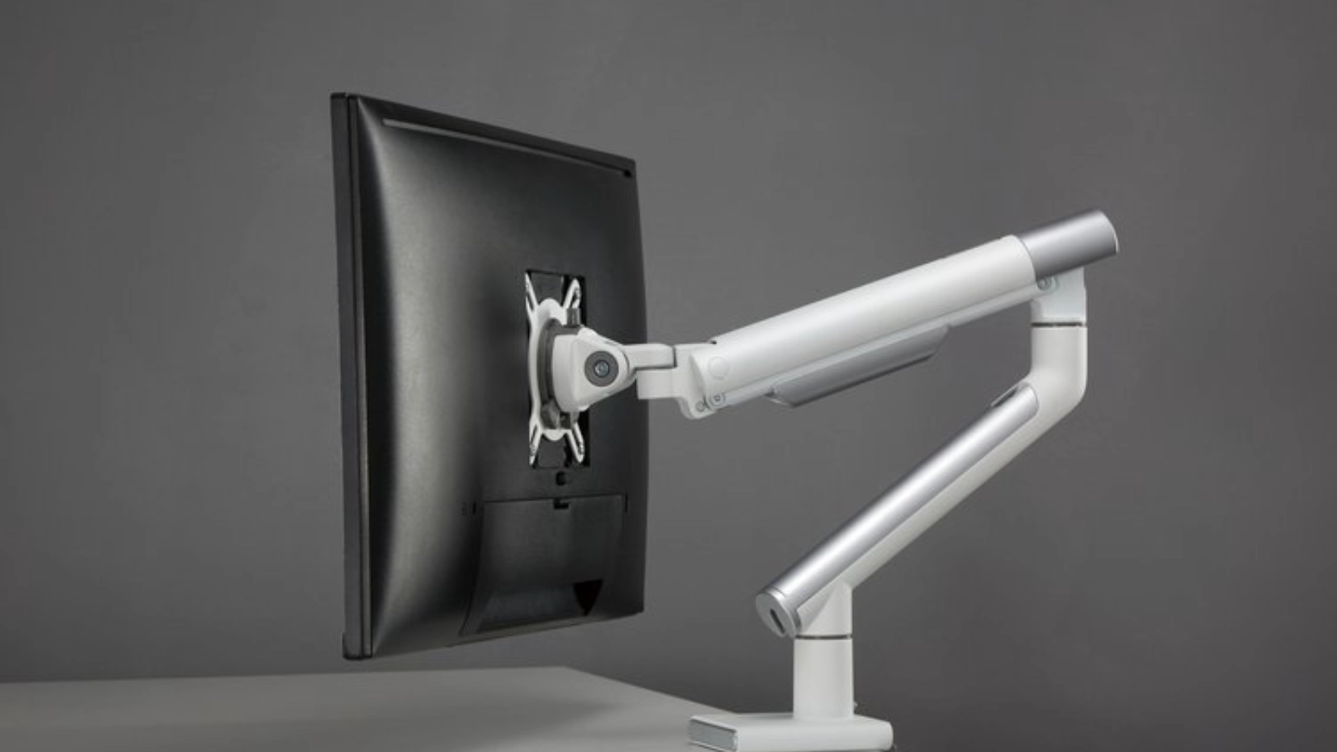 Single Monitor Mount Articulating Arm (Arctic White)