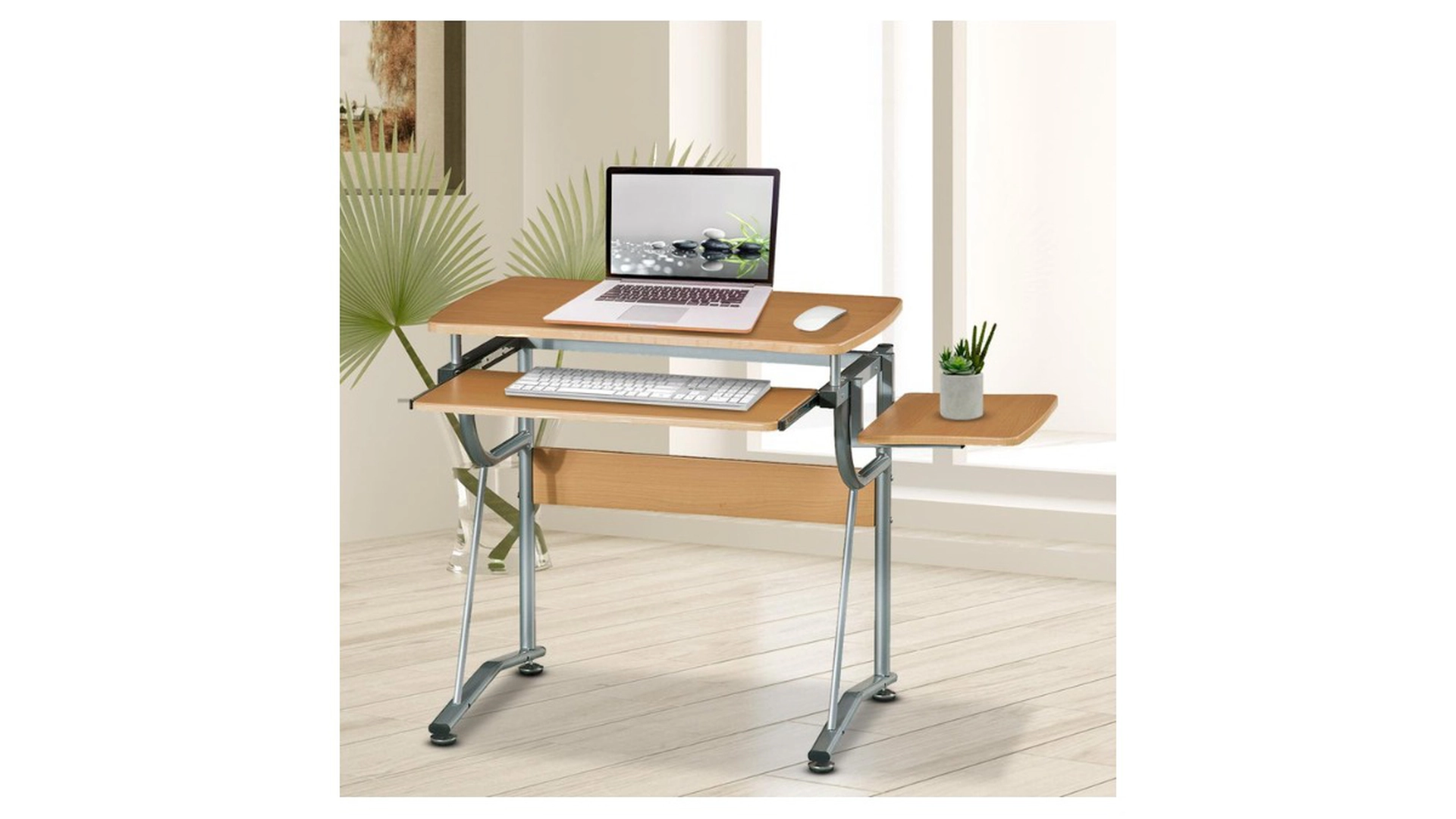 Trio Supply House Computer Desk With: Side Shelf