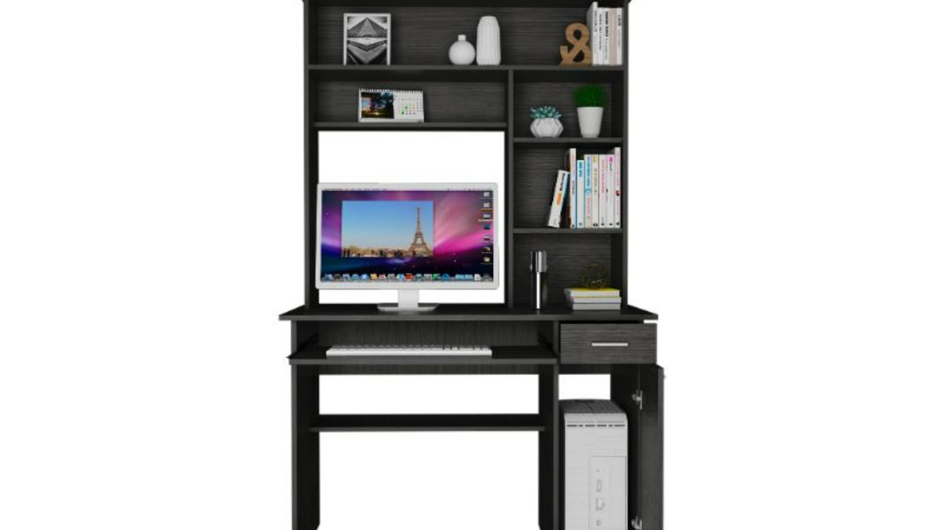 Weston Two Computer Desk with Hutch