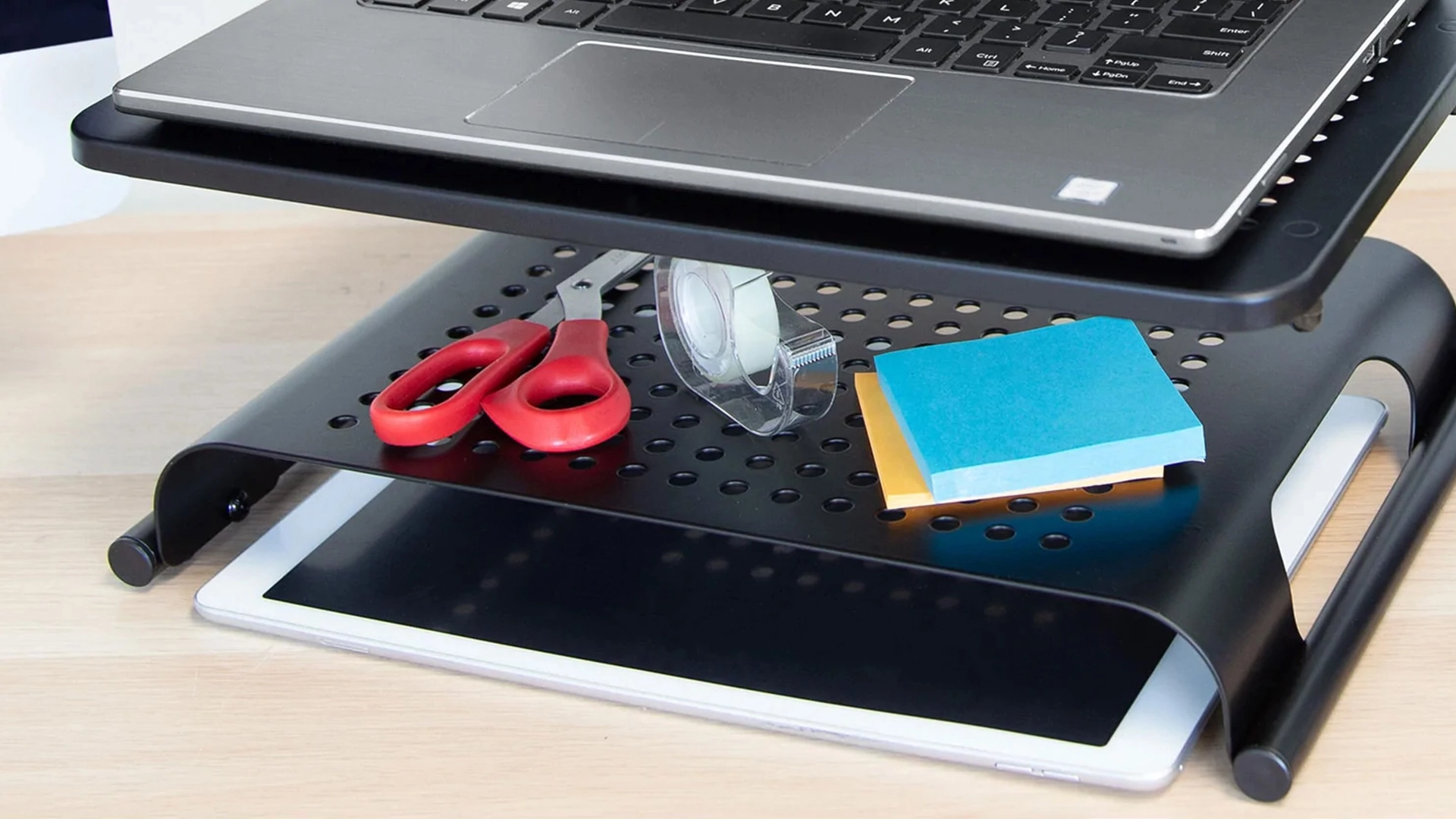 Mount-It! Two Tier Monitor Stand with Shelf