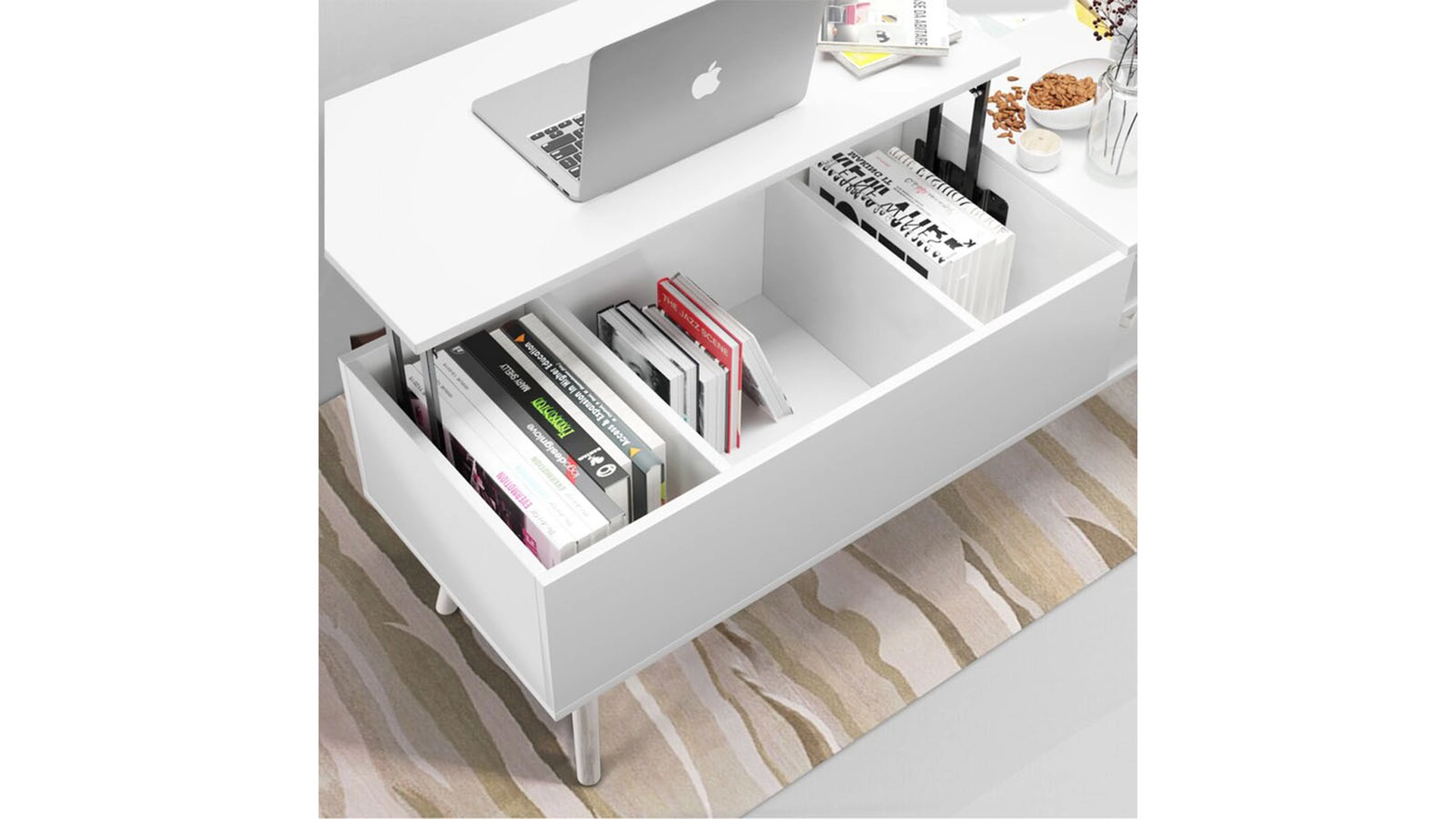 Lift Top Coffee Table with Hidden Storage - Practical and Affordable