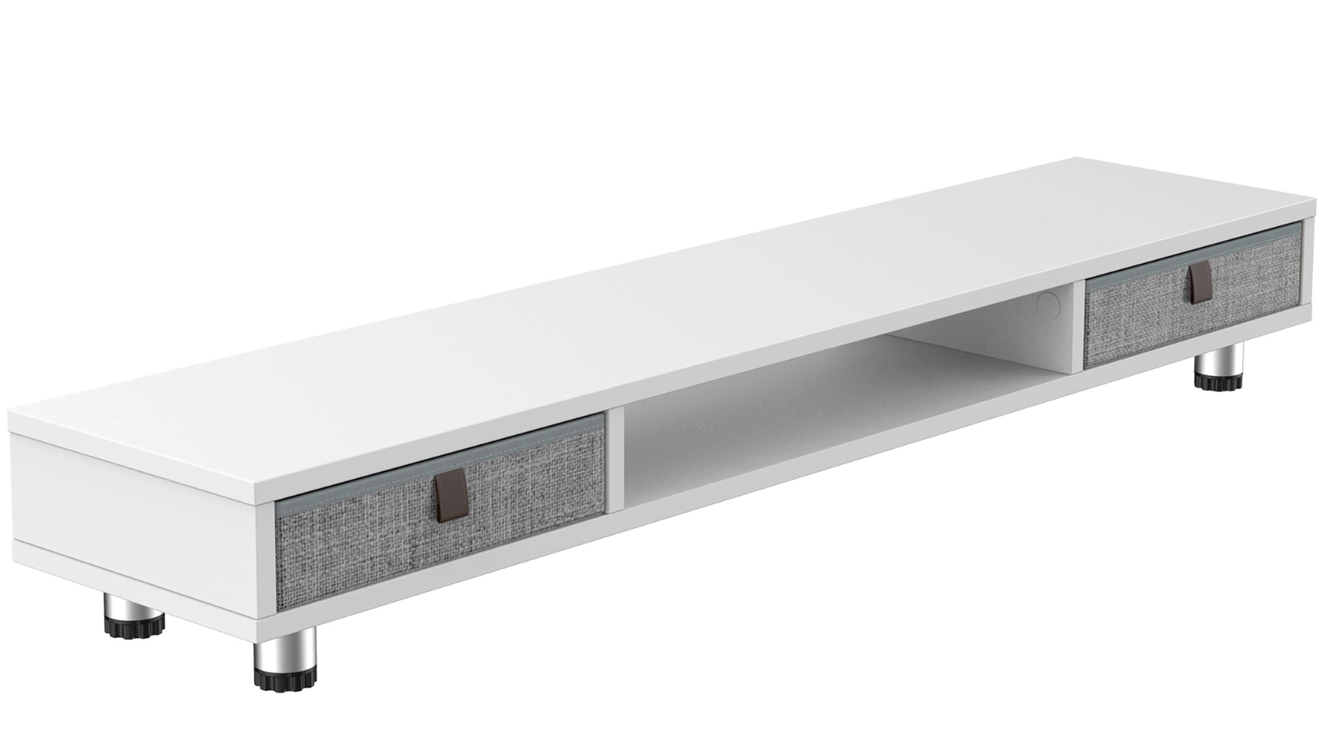 FENGE Dual Monitor Stand with 2 Drawers