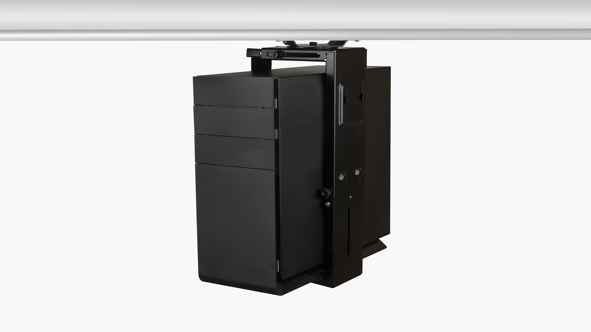 Mount-It Under Desk CPU/Computer Tower Mount 360° Swivel