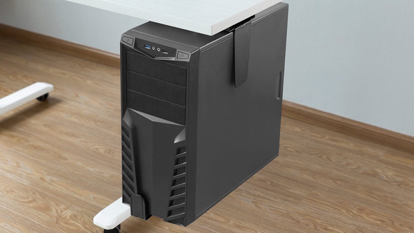 computer tower desk attachment