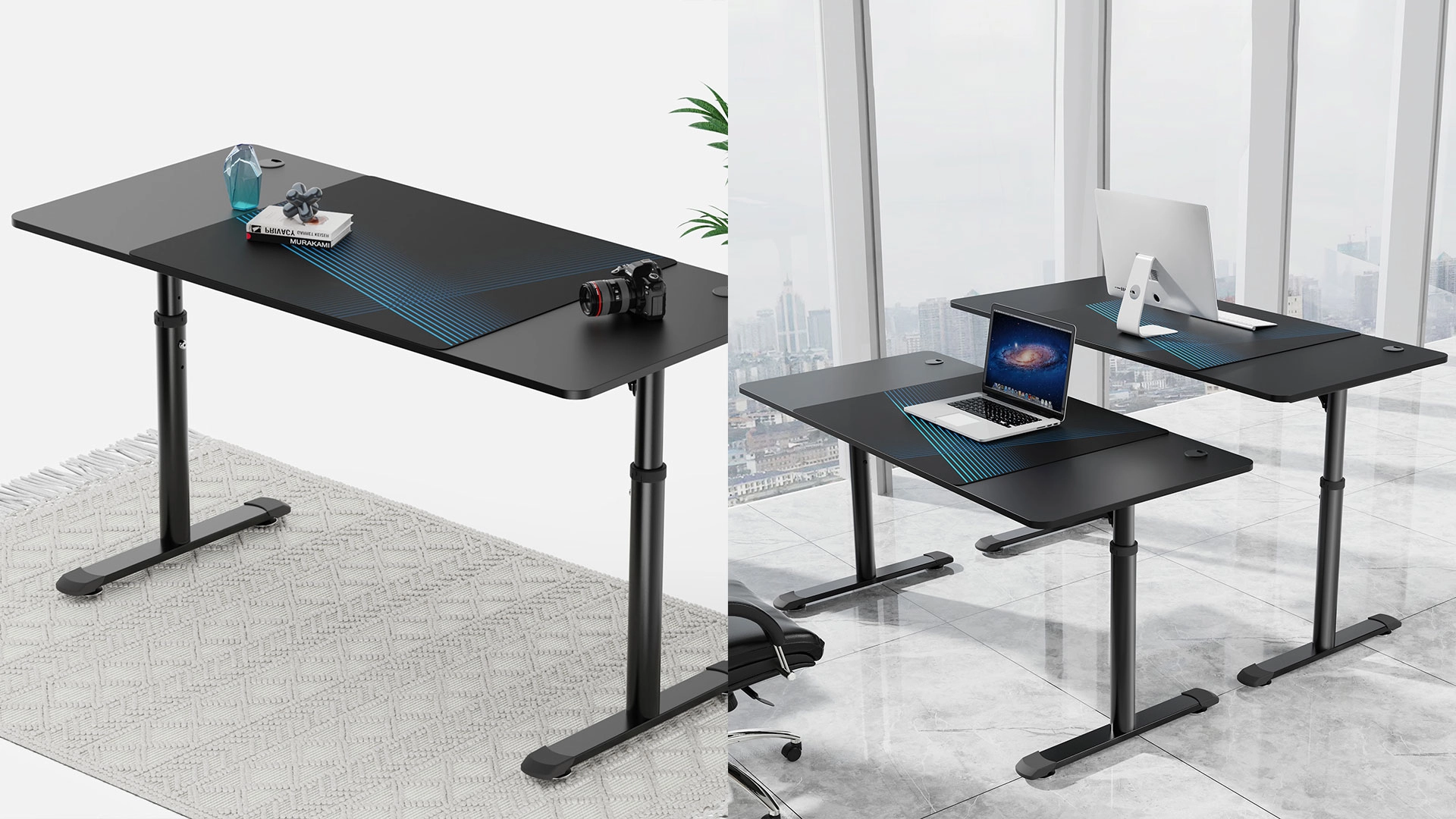 EUREKA ERGONOMIC EUREKA Ultra Long Standing Desk: Manual Height Settings