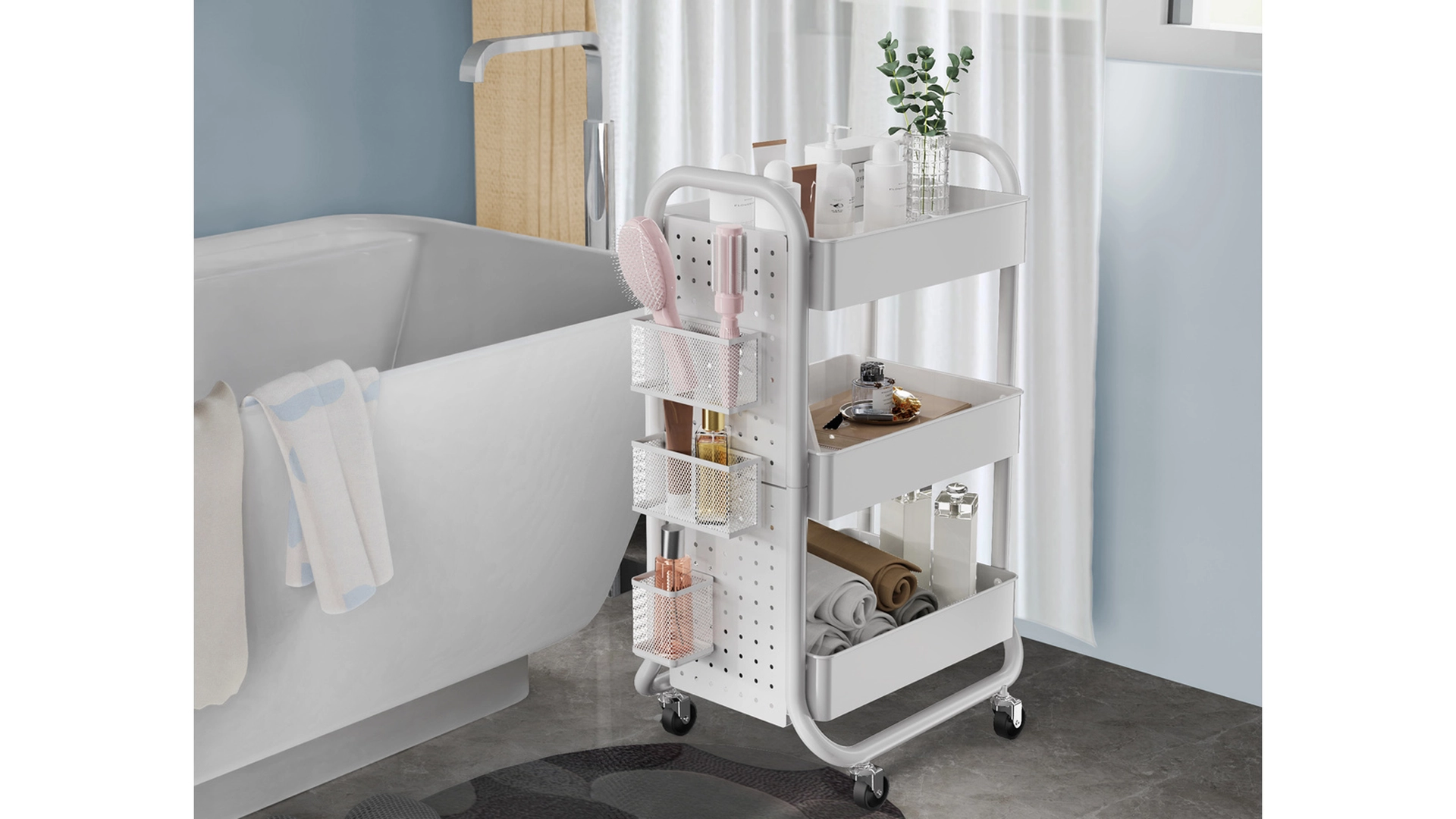 3 Tier Metal Utility Cart