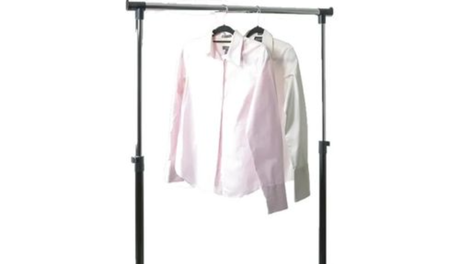 J&V Textile Stainless Steel Double Rod Clothes Rack