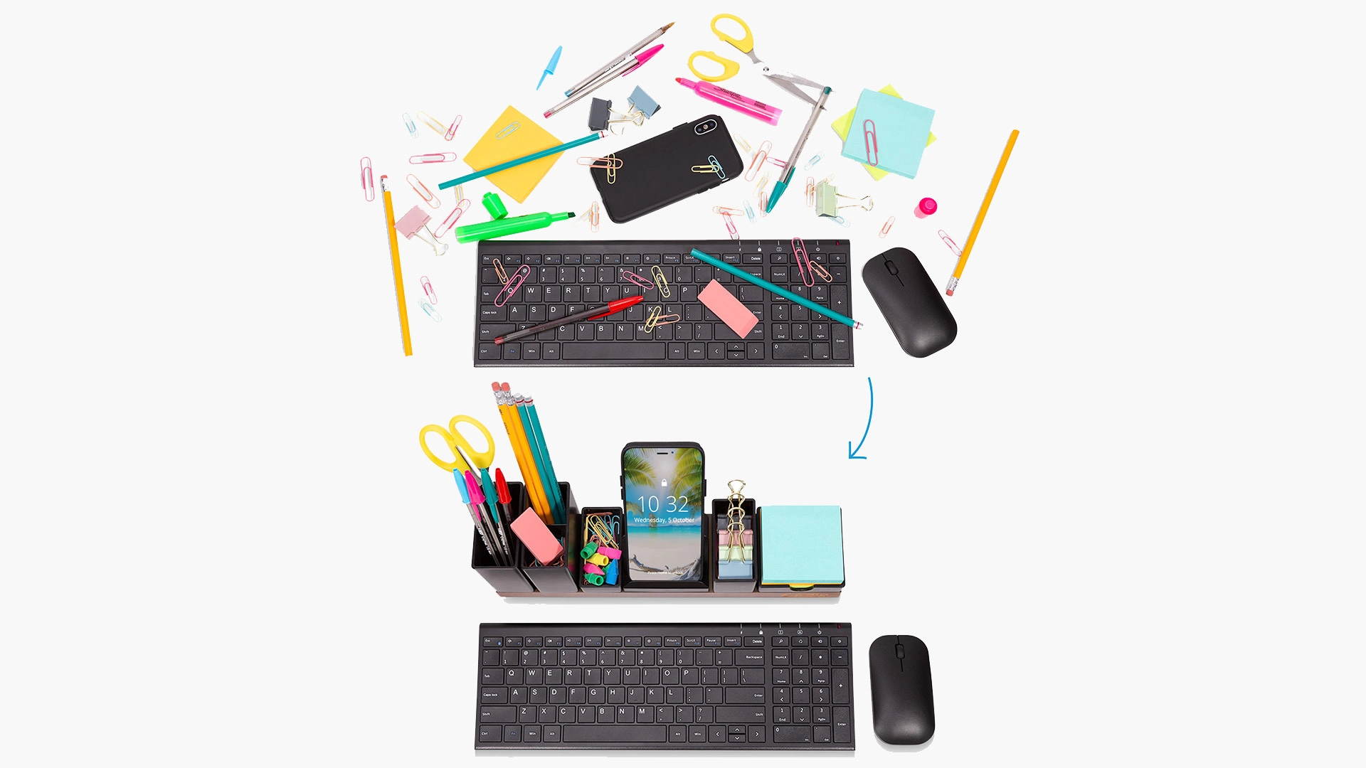 The Magnetic Desk Organizer That Keeps Your Focused.