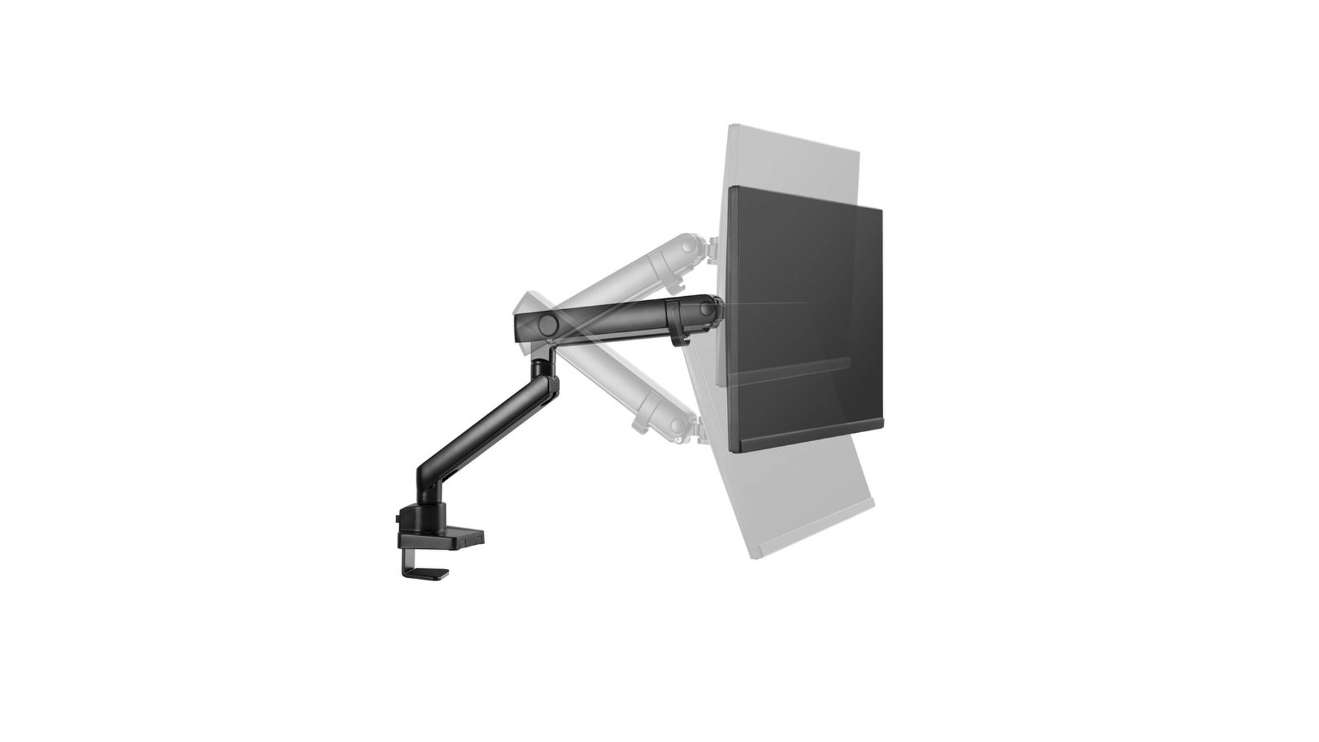 Single Monitor Mount Articulating Arm (Black)