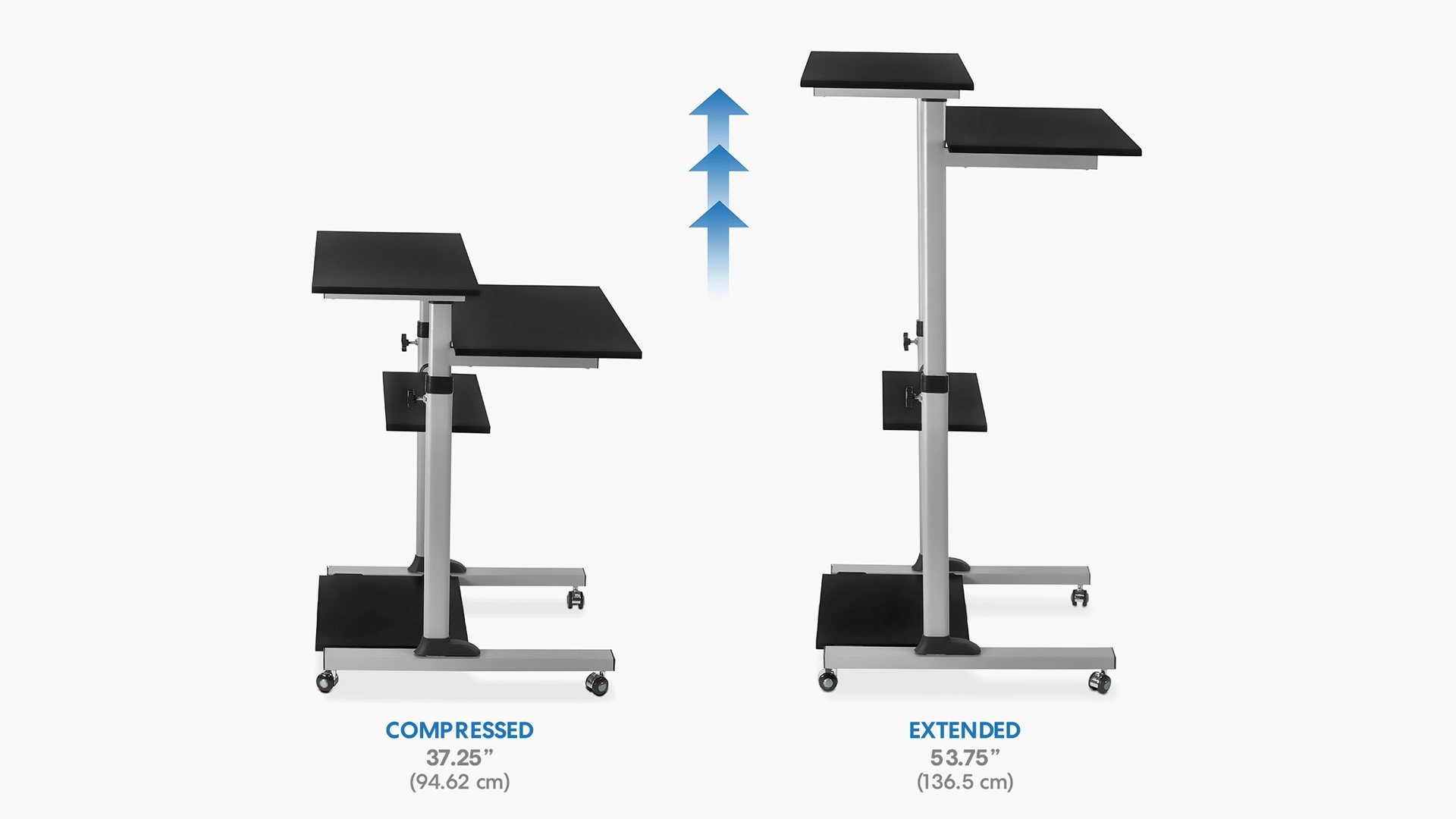 Mount-It! Rolling Computer Work Station: Rolling Computer Stand