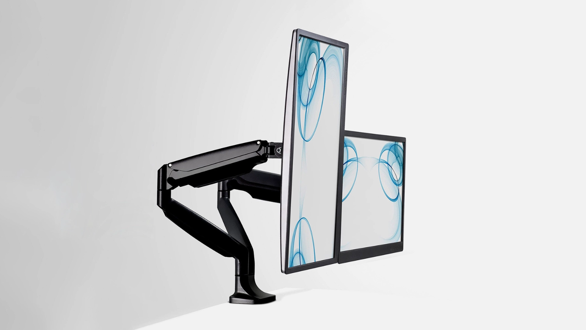 Mount-It! Dual Monitor Mount With Gas Spring Arms
