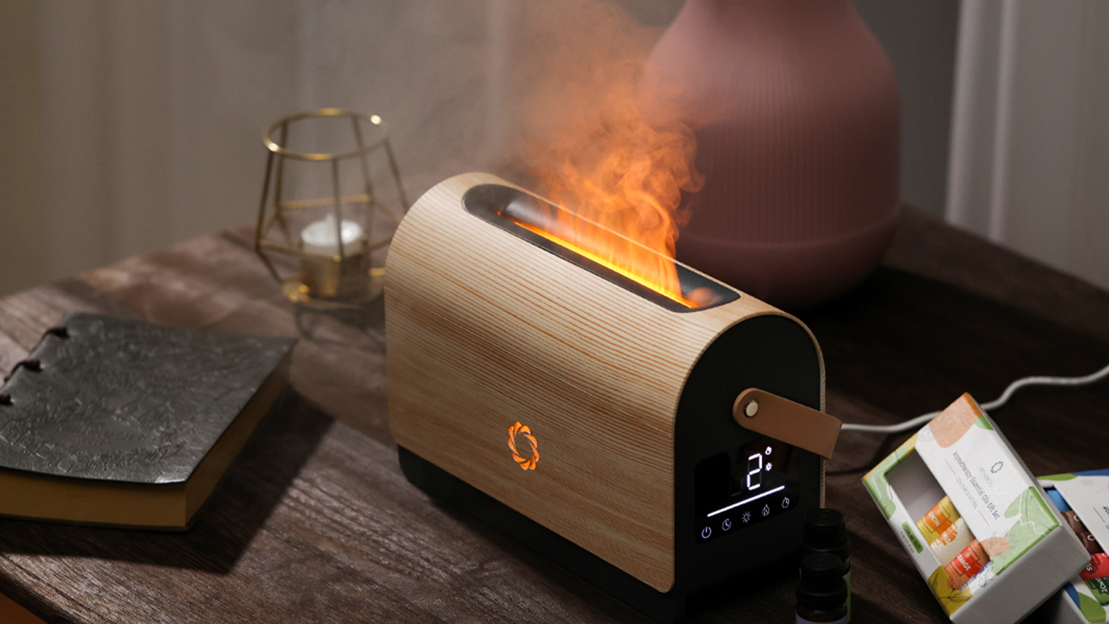 Airthereal 500ml Ultrasonic Flame Diffuser: 500ml Water Tank