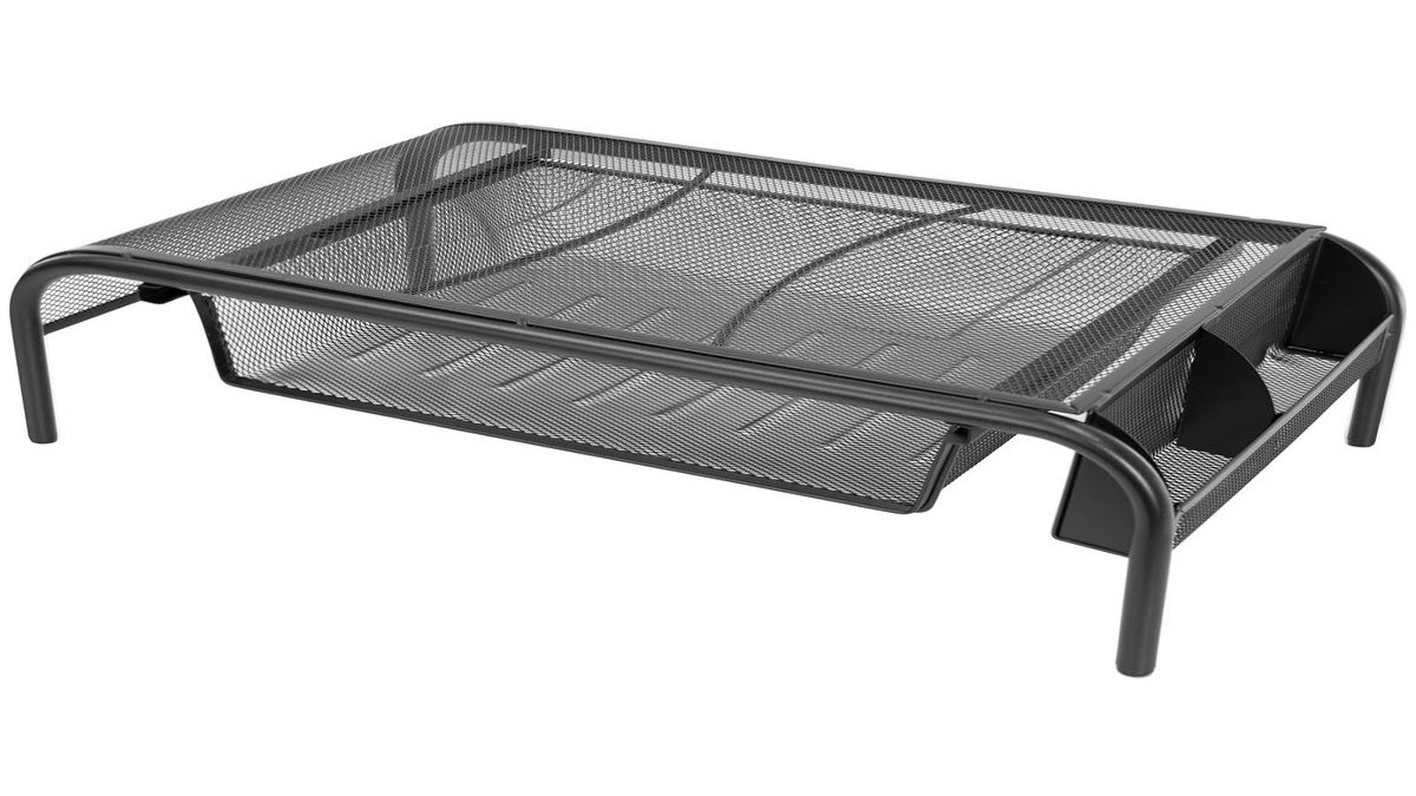Mount-It! Metal Mesh Computer Monitor Stand with Pullout Drawer