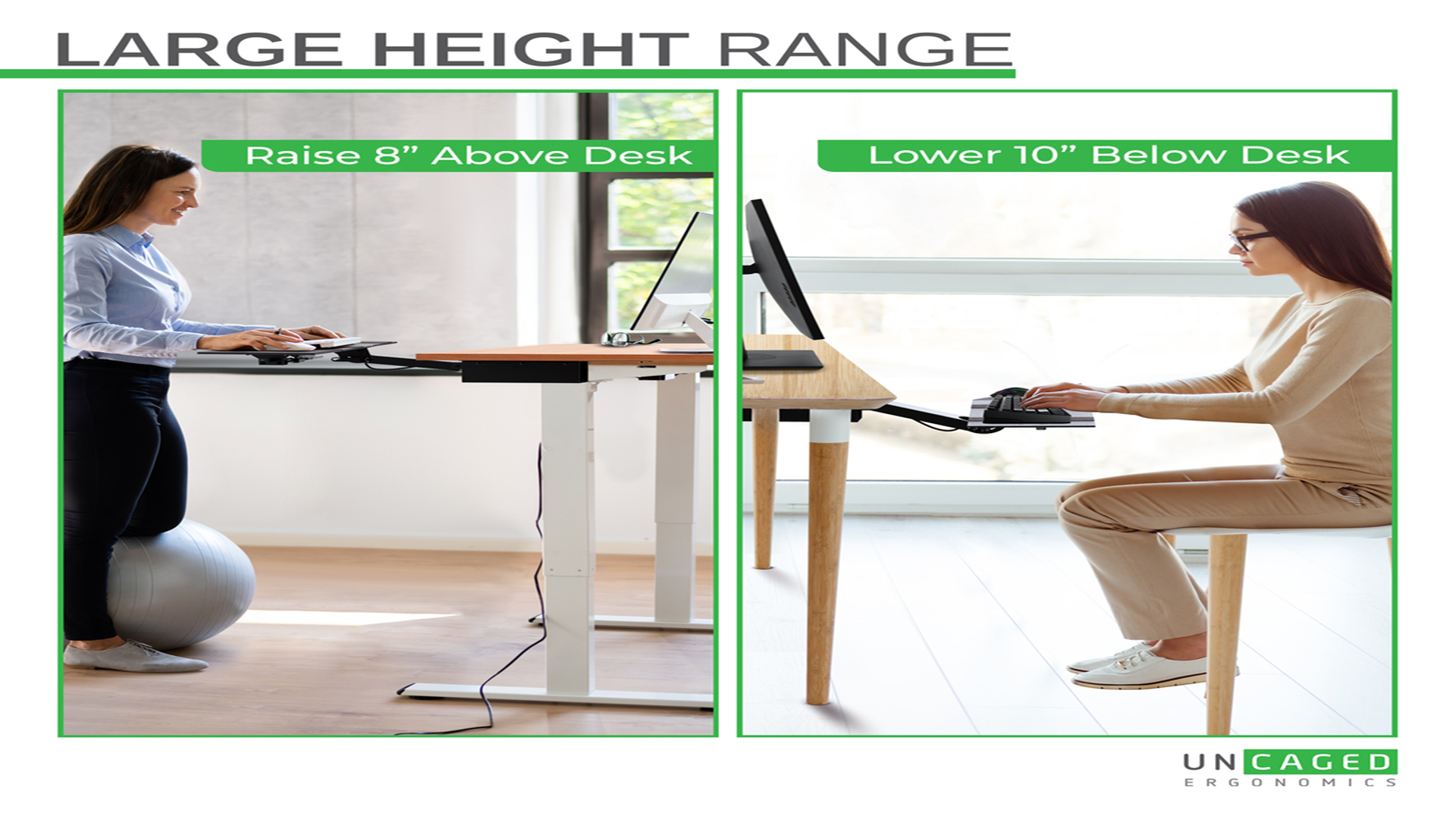 KT2 Keyboard Tray Under Desk Adjustable Height