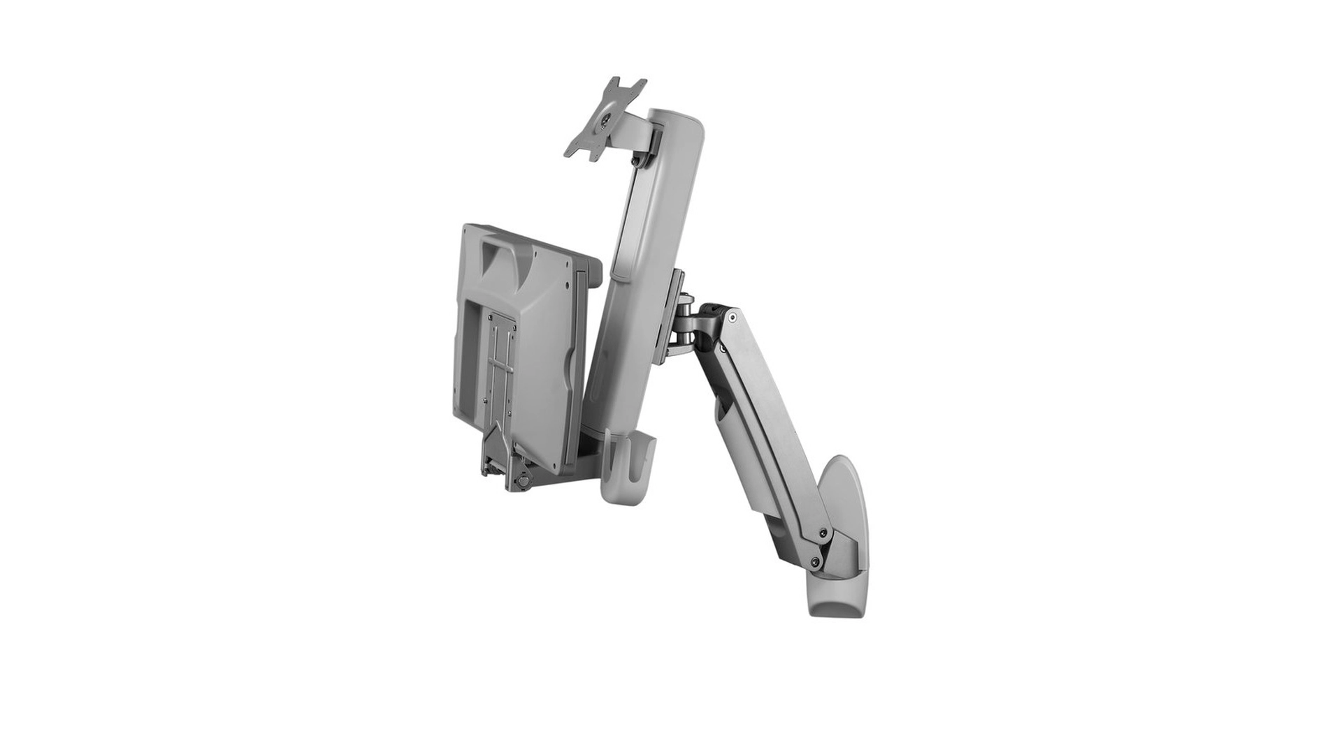 Single Articulating Arm Wall Mount Workstation (Display and Keyboard)