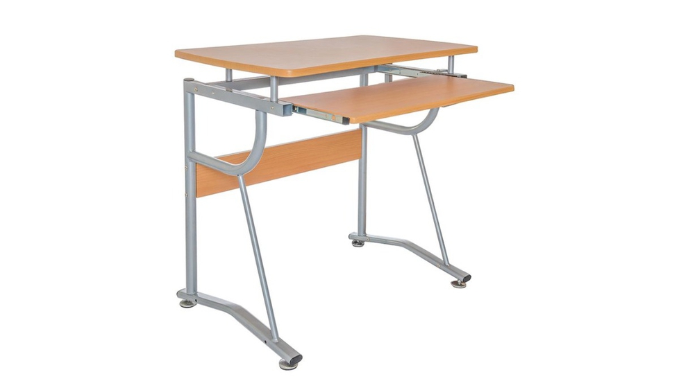 Trio Supply House Computer Desk With: Side Shelf