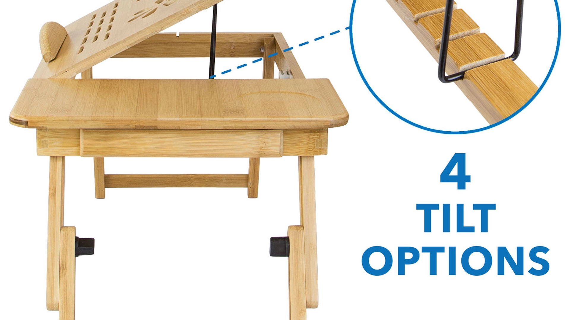 Mount-It! MI-7212 Bamboo Laptop Tray Bed Stand