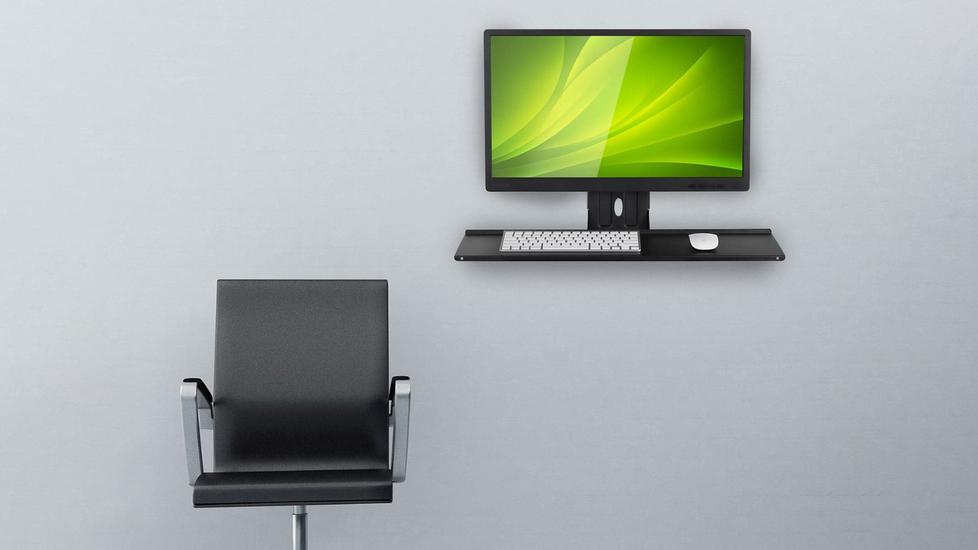 Mount-lt! Monitor and Keyboard Wall Mount | 26 Inch Wide Platform