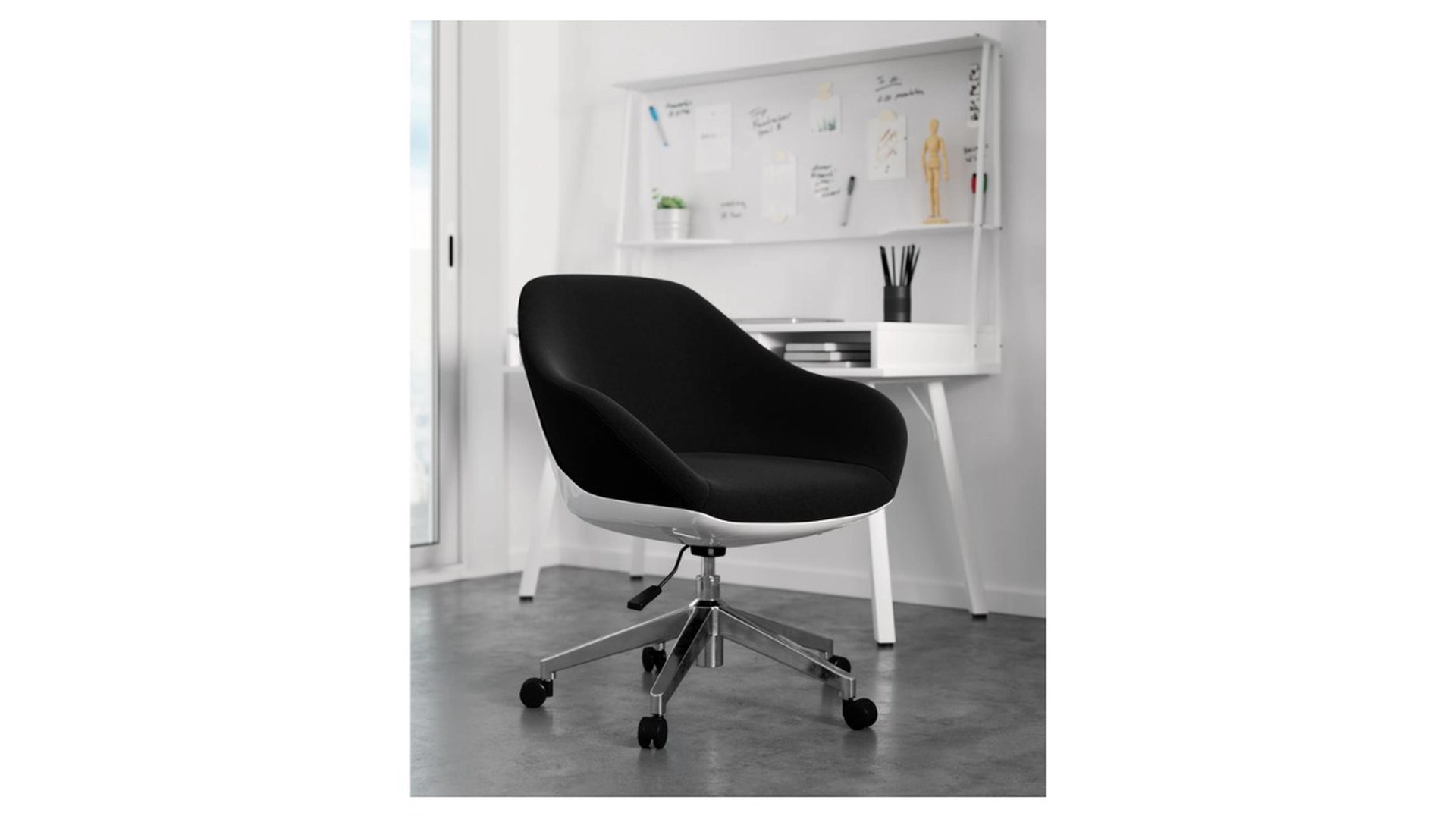 Trio Supply House Home Office Upholstered Task Chair, Black