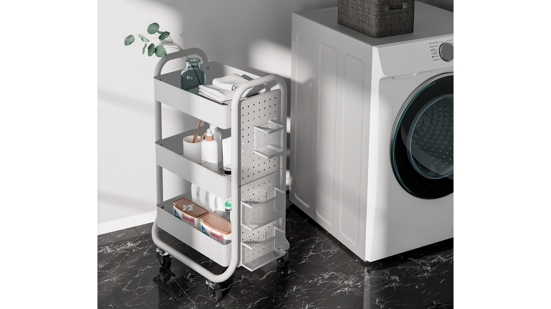 3 Tier Metal Utility Cart