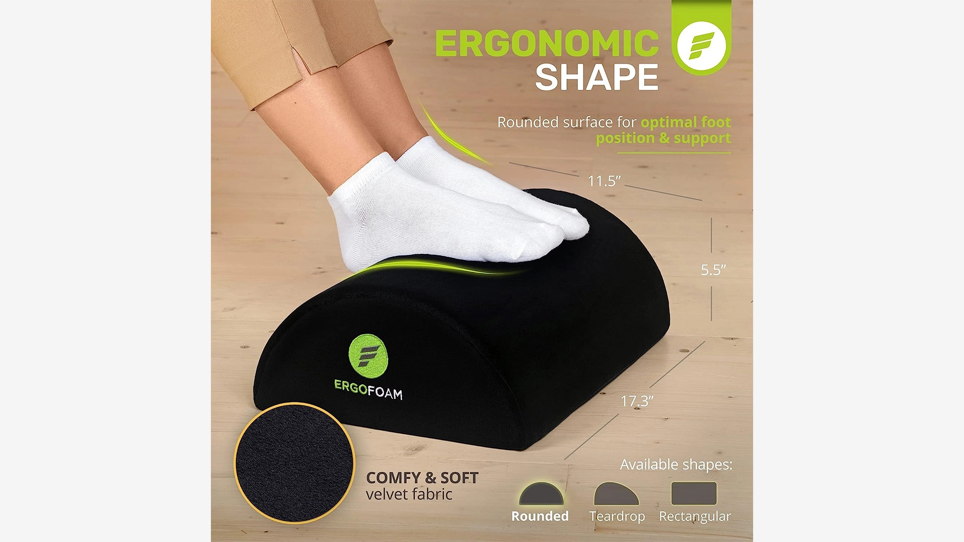 ErgoFoam Foot Rest Under Desk (Tall)
