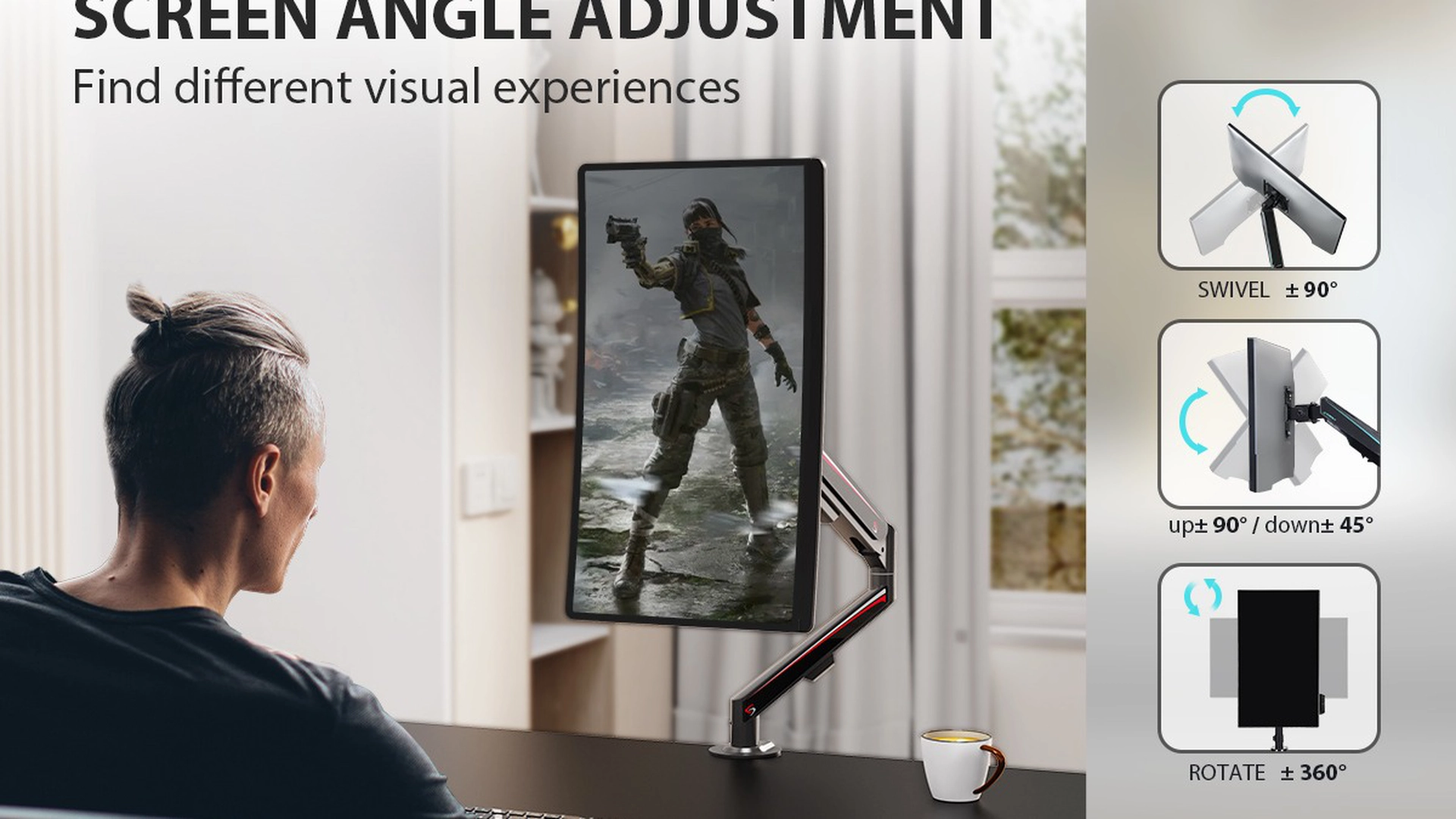 EUREKA ERGONOMIC S05 Single Monitor Arm